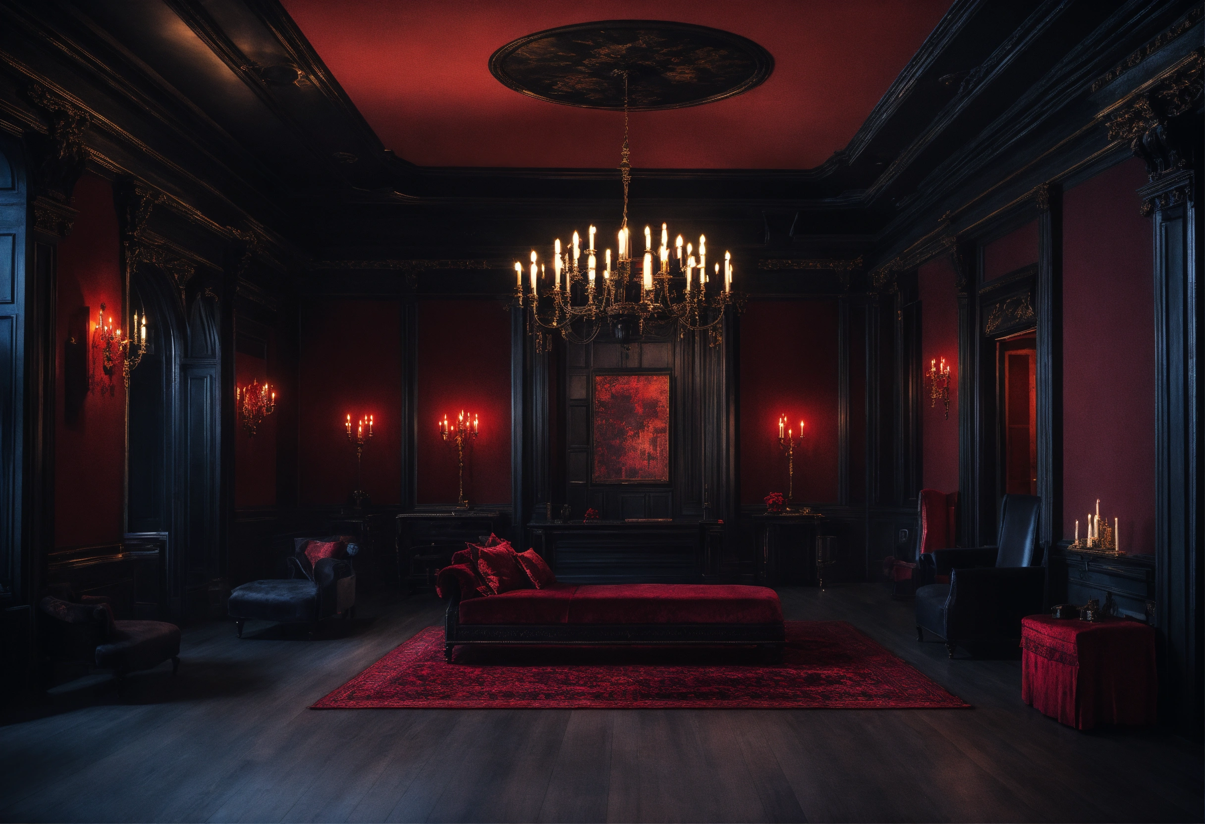 Lexica - A dark modern vampire manor hall