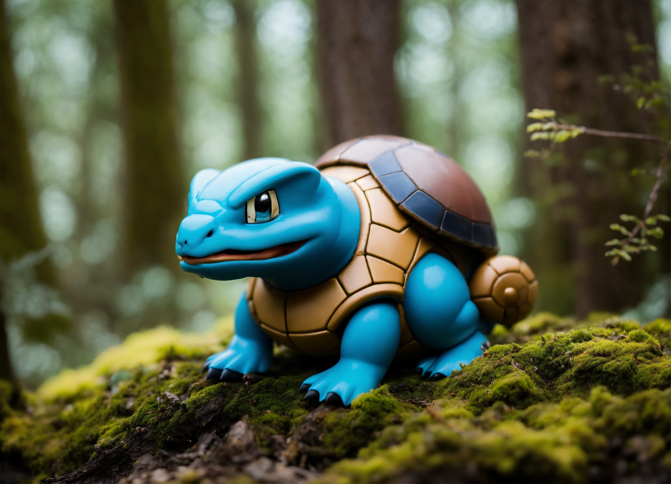 Lexica - Minimal, cinematic, a realistic blastoise pokemon among the ...