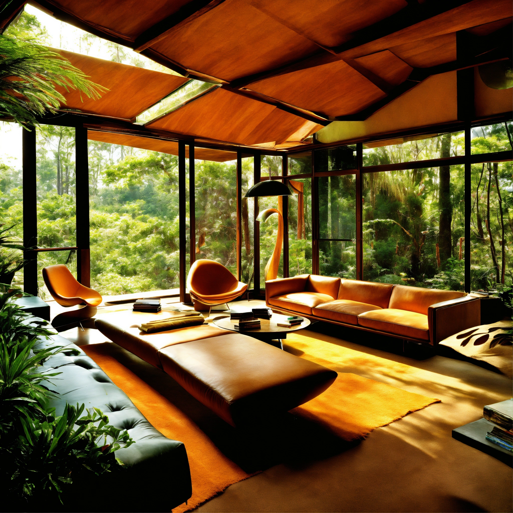 Lexica - LE COBUSIER LUXURY INTERIOR PENTH HOUSE AT FOREST by the ocean ...
