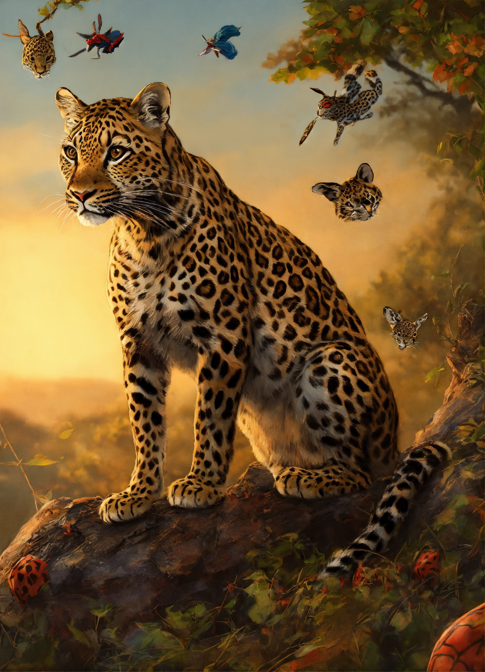 Lexica - Realistic, leopard hunting rabbits, leopard themed spiderman ...