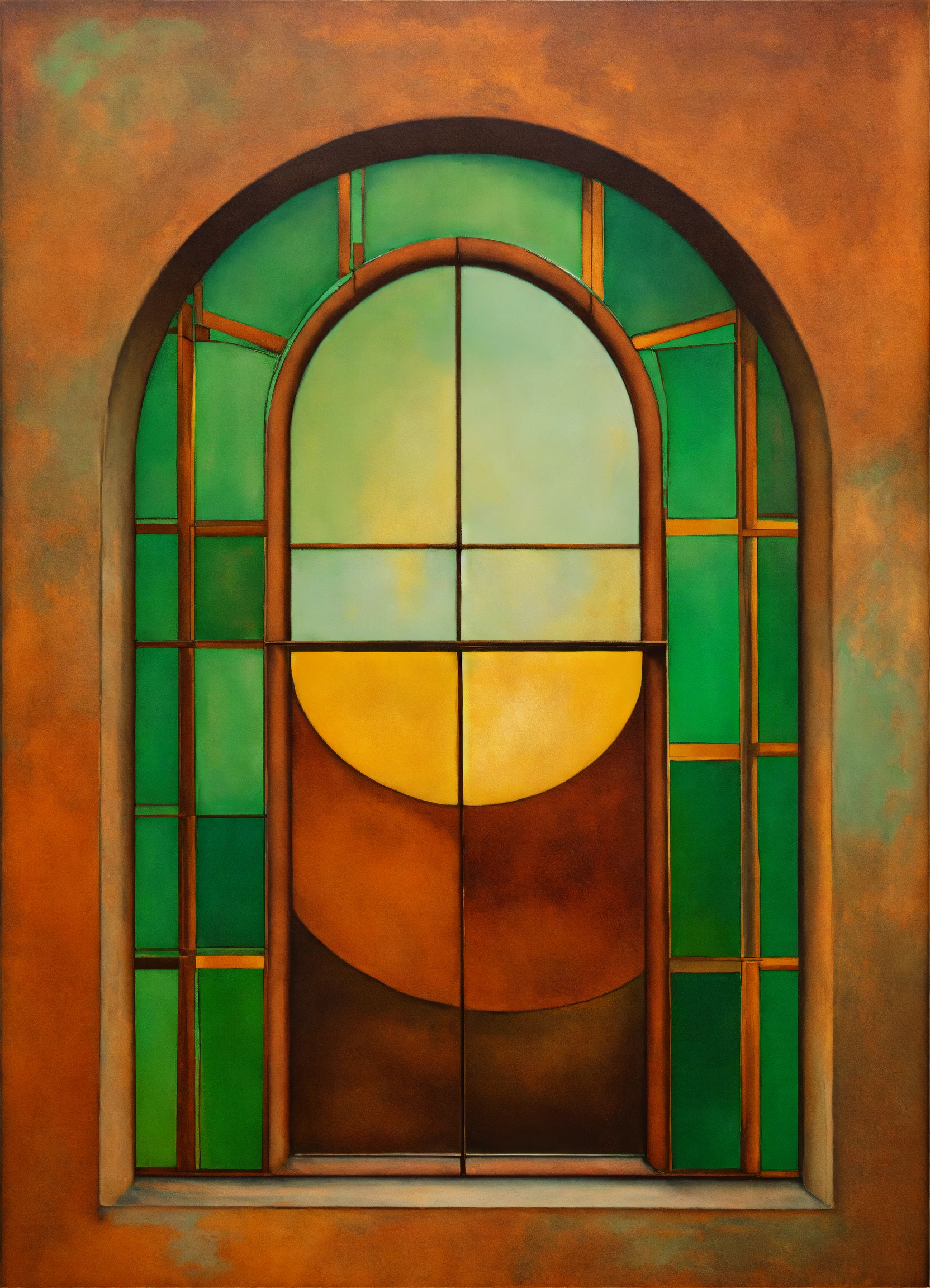 Lexica - Abstract and minimalist oil painting of a beautiful, simple ...