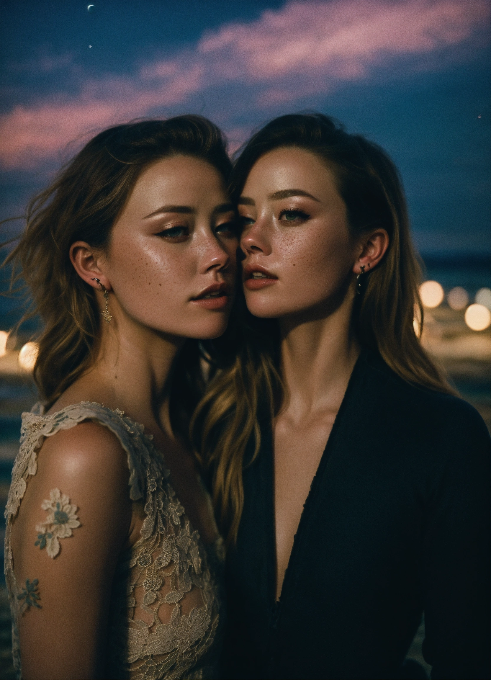 Lexica - 2women Kodachrome two female models 1st-model= + 2nd-model=