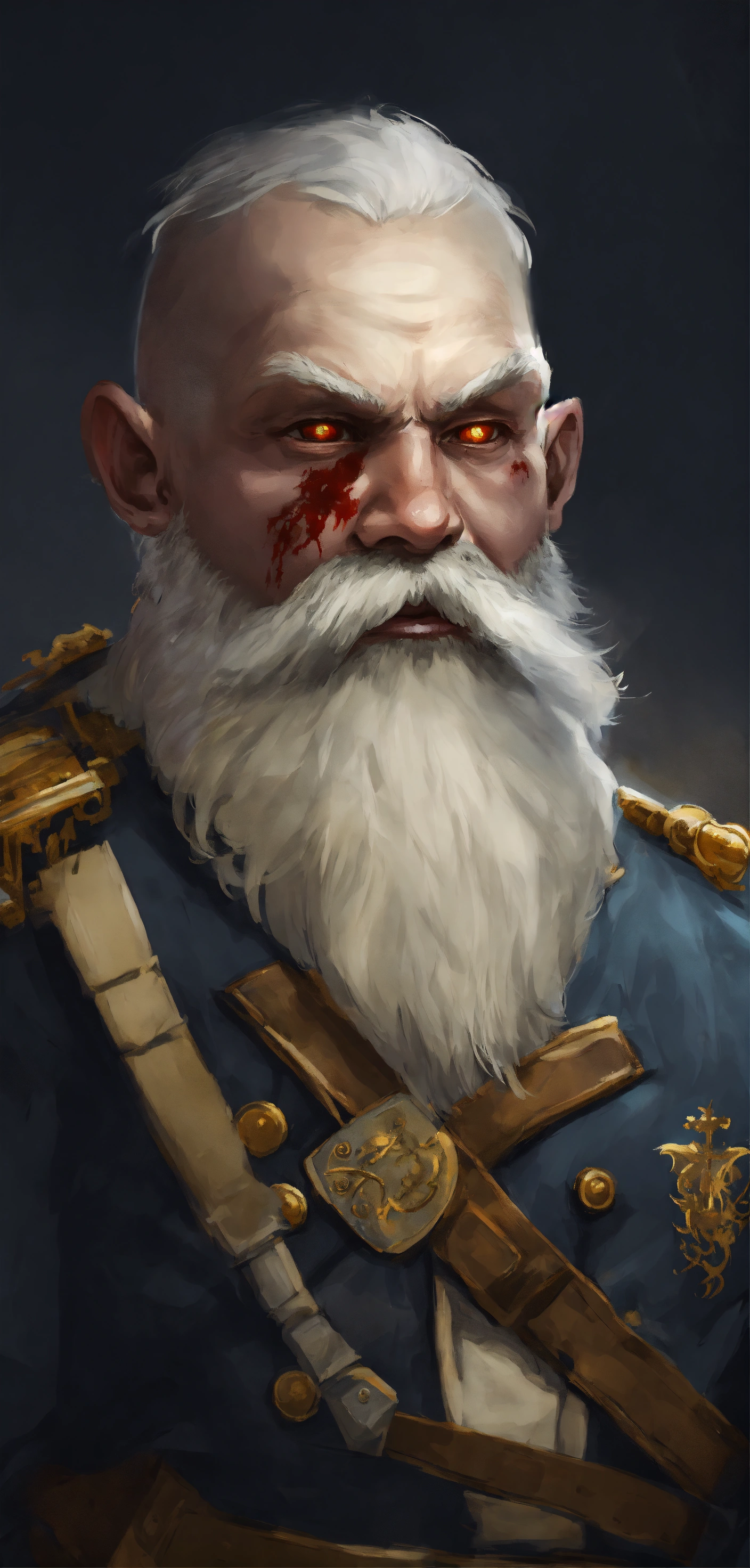 Lexica - Grey skinned dwarf zombie with white beard, wearing 17th ...