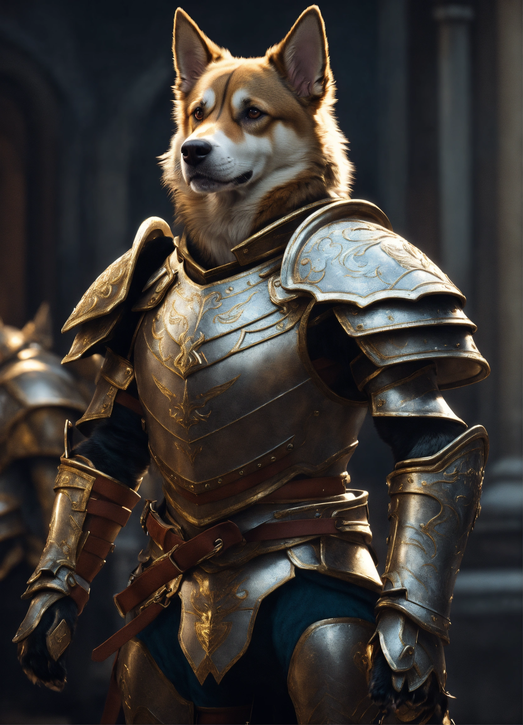 Lexica - High quality photo fullbody of a male anthro dog wearing ...