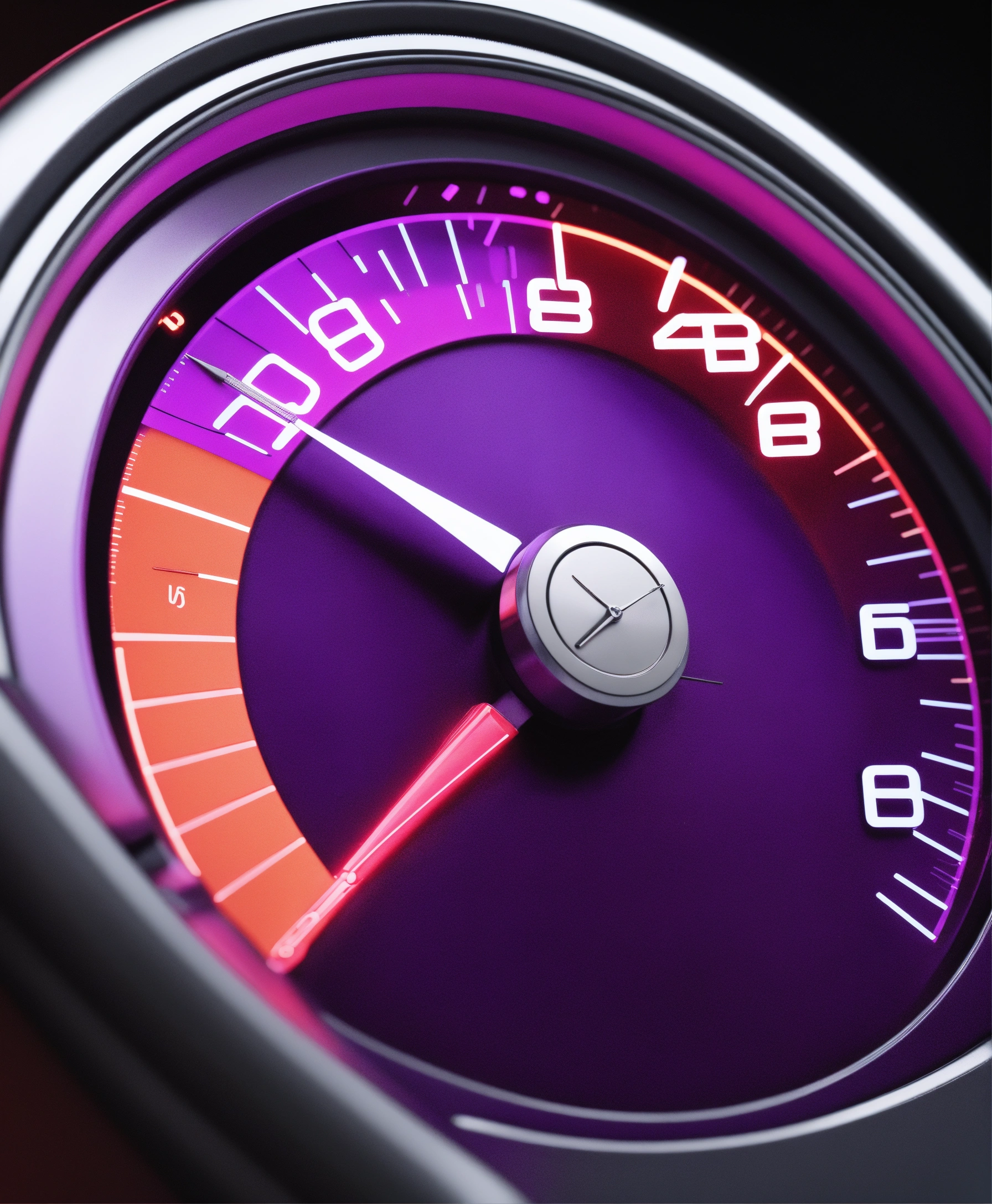 Lexica - 3D render of a car's speed dashboard designed in a vibrant and ...