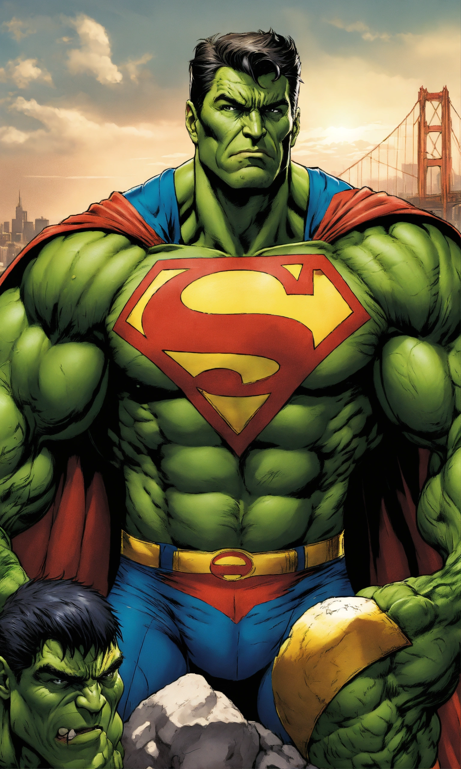 Lexica - Ronald reagan, hulk, superman, wolverine, posing for a picture ...