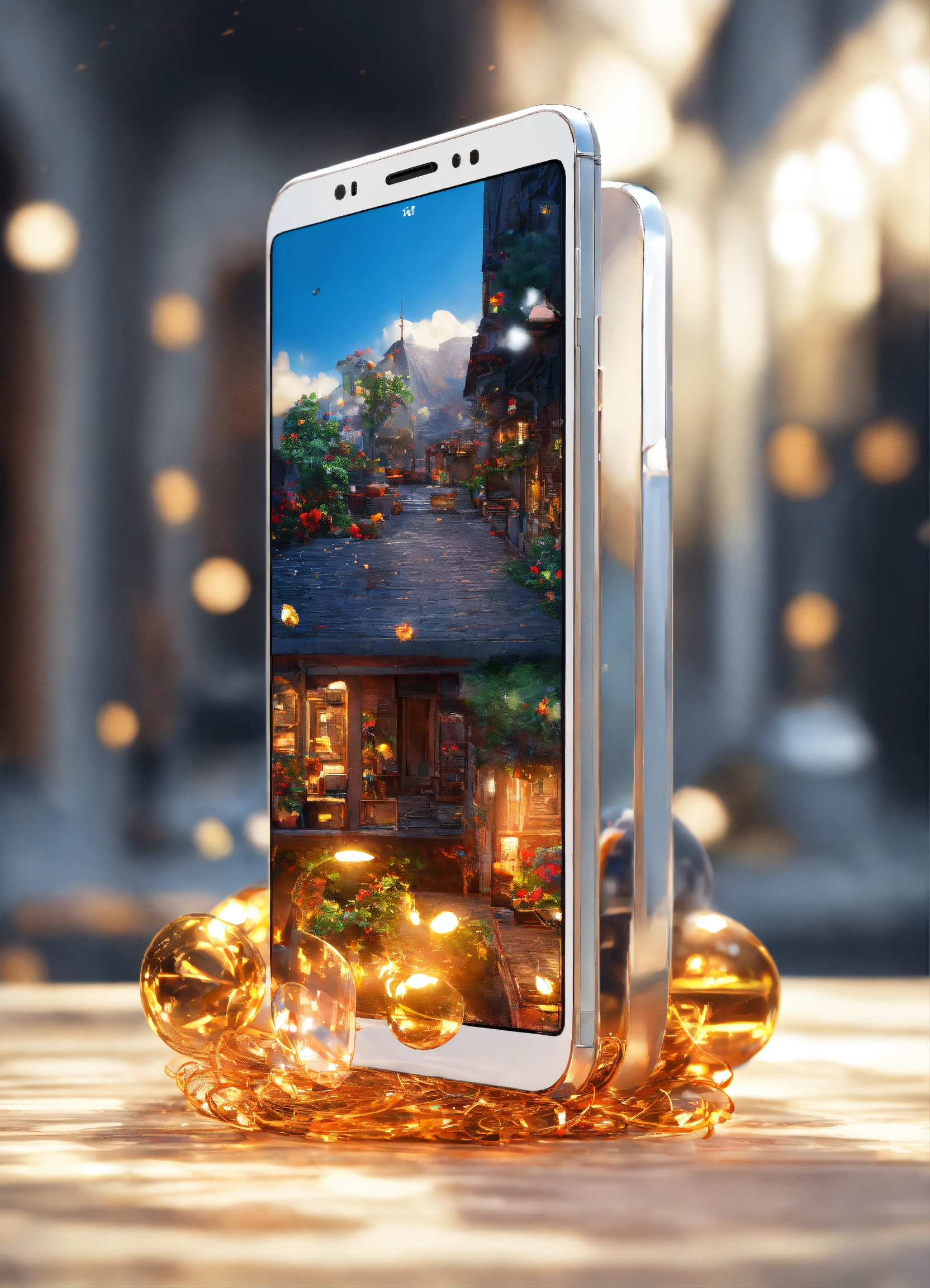 Lexica - Floating elements around smartphone, hdr, rendered in unreal ...