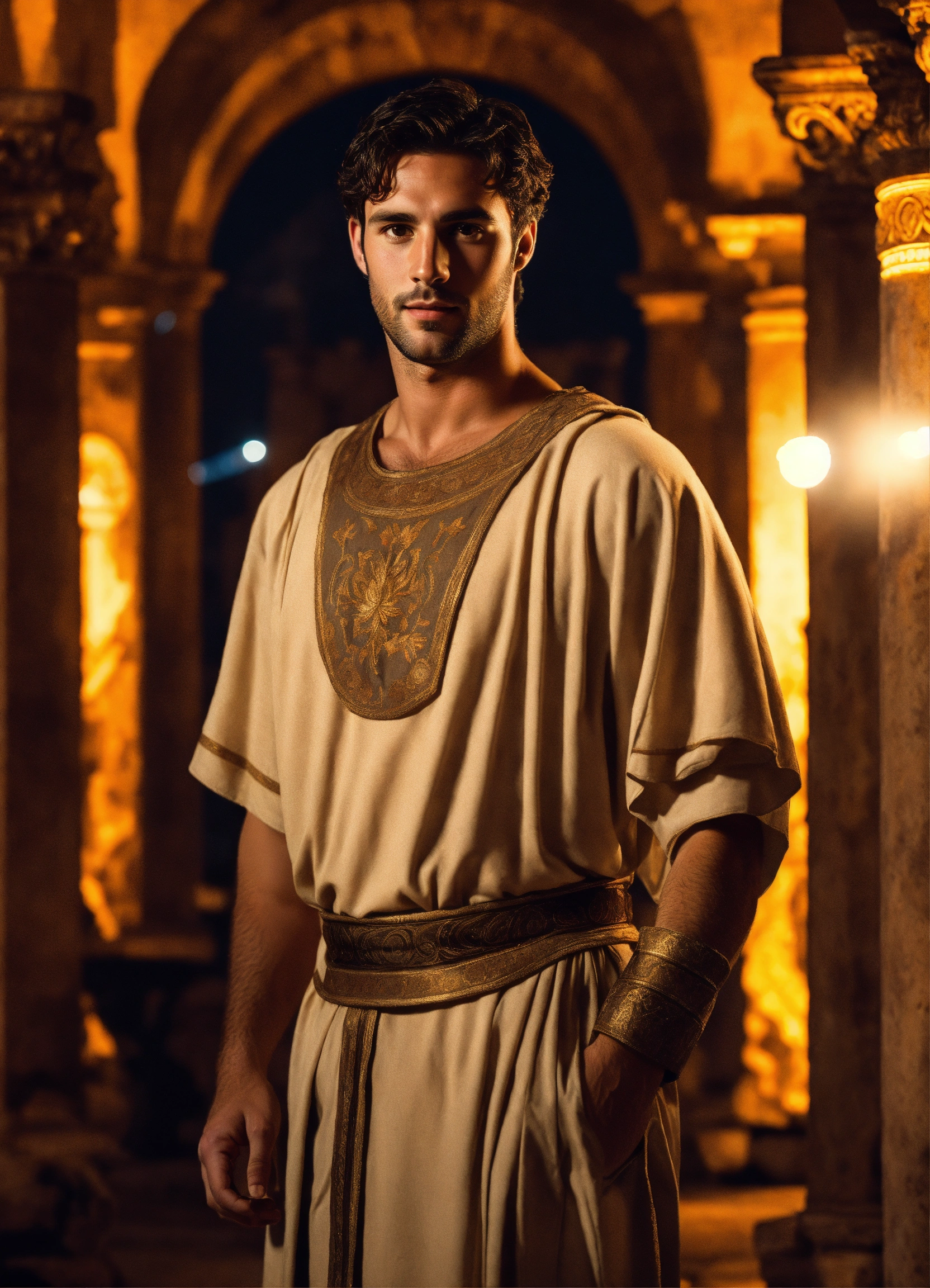 Lexica - A young rich noble athletic handsome roman brunette man ...