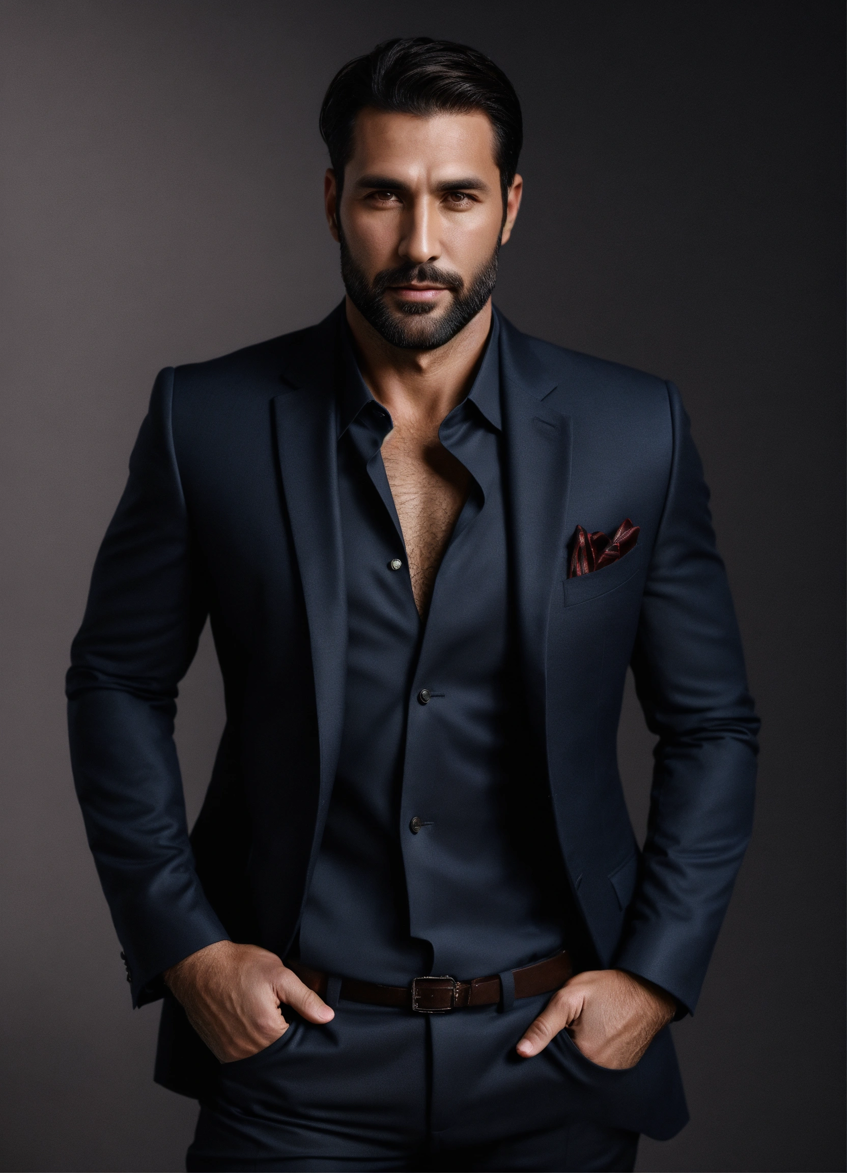 Lexica - Ultra-realistic handsome 38-year-old man with dark brown ...