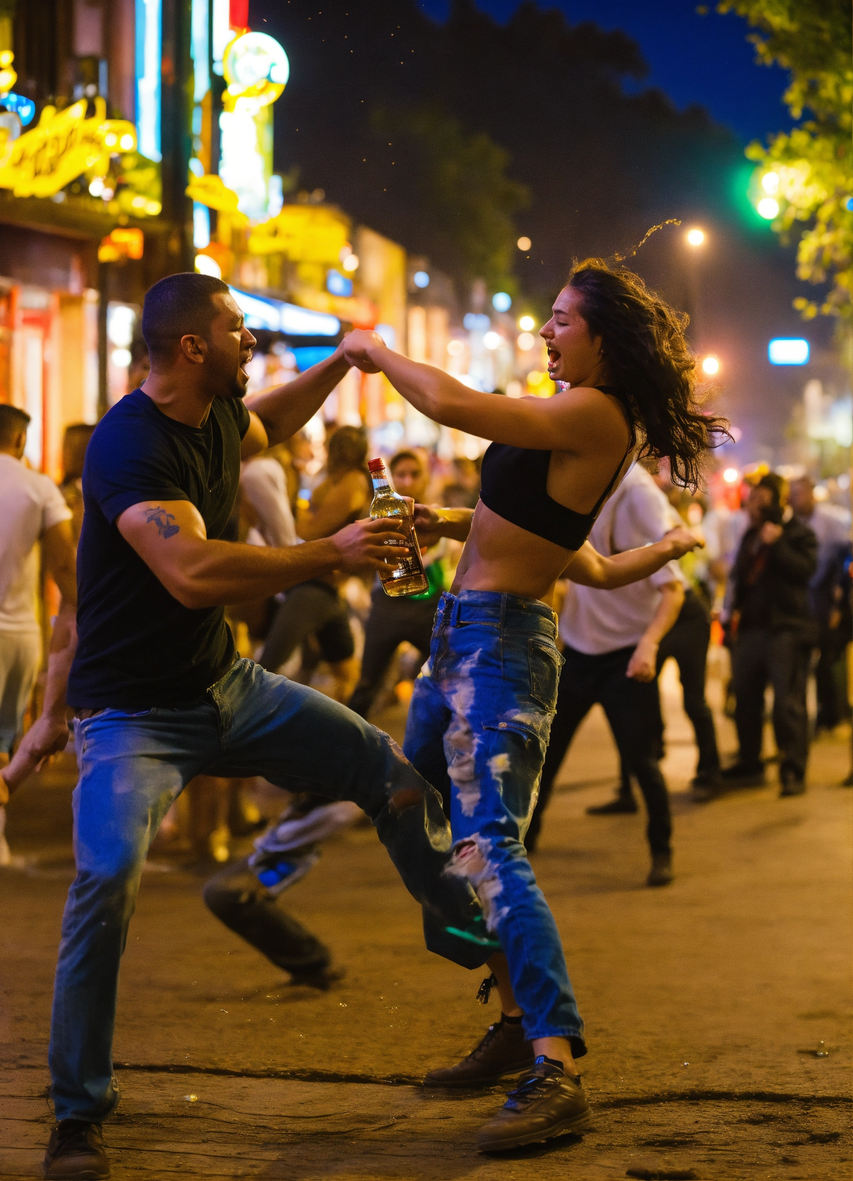 Lexica - Drunk people fighting