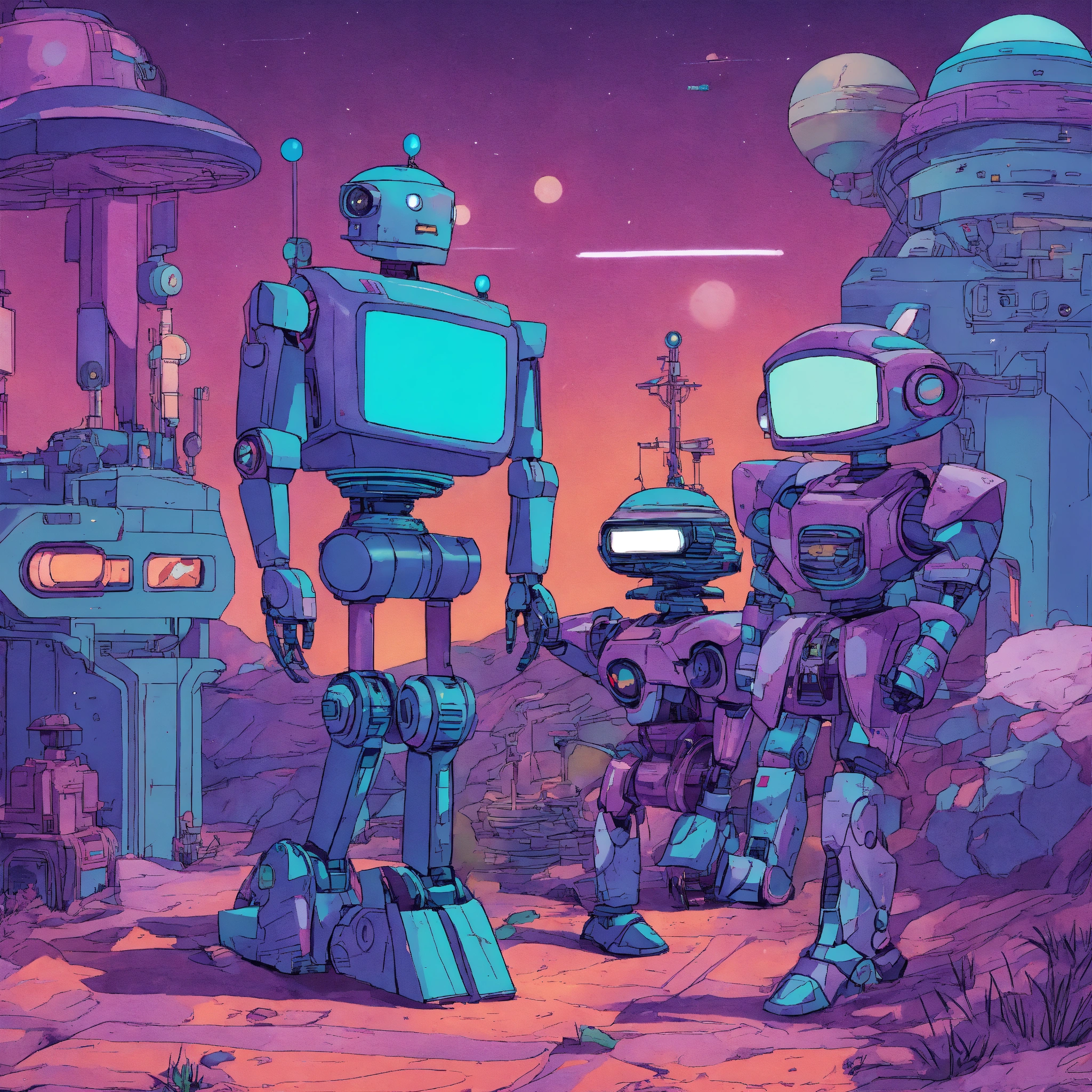 Lexica - Sci-fi fantasy adventure story, fun, quirky, retro, robots ...