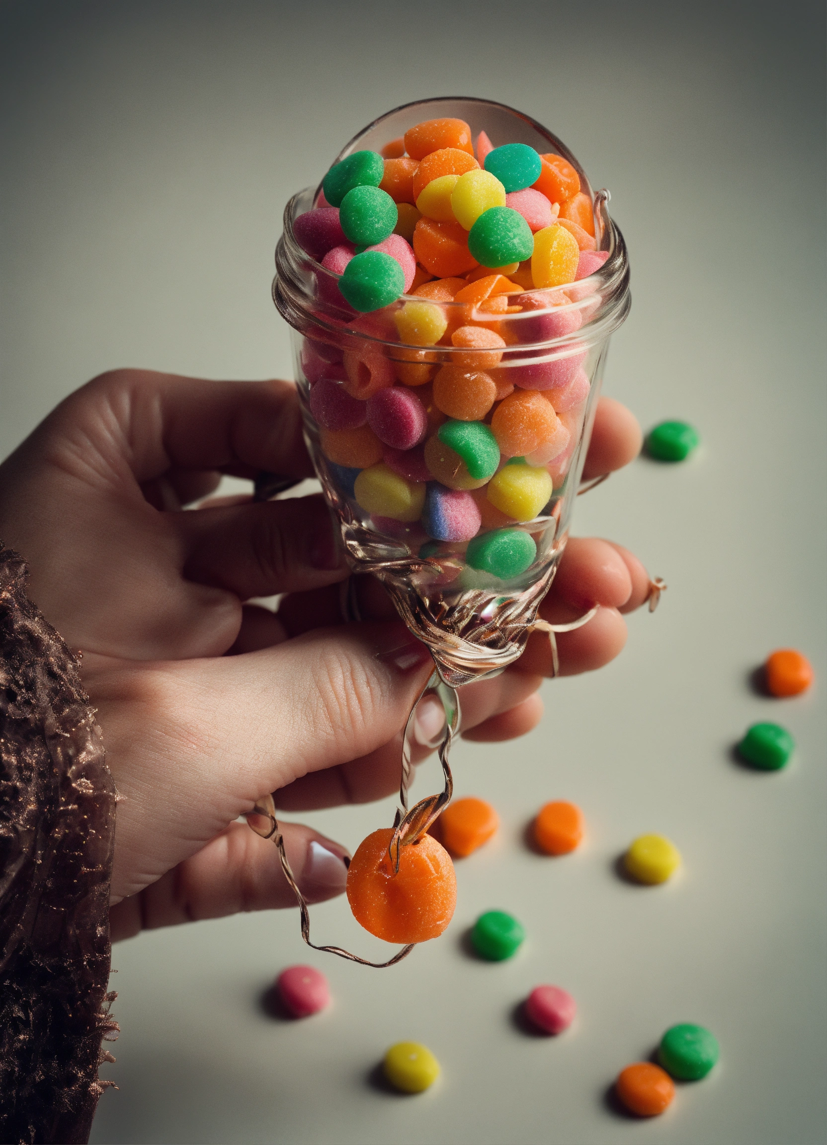 Lexica - Create for me an image of a spine-tingling creepy hand holding ...