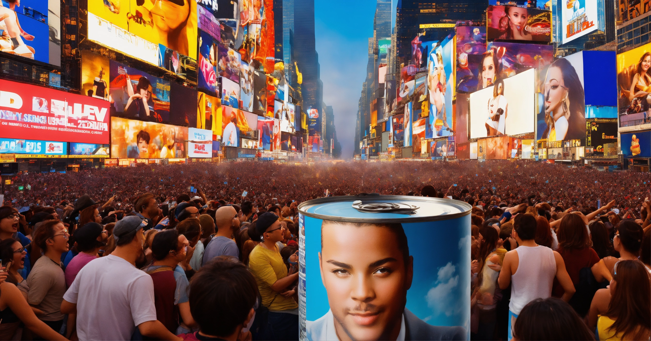 Lexica - Photorealistic image of a large crowd worshiping a beautiful 2 ...