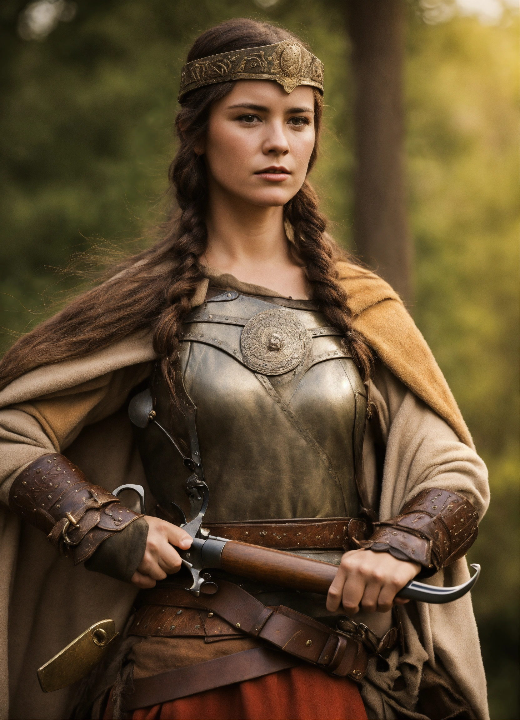 Lexica - Anglo saxon warrior woman with revolver