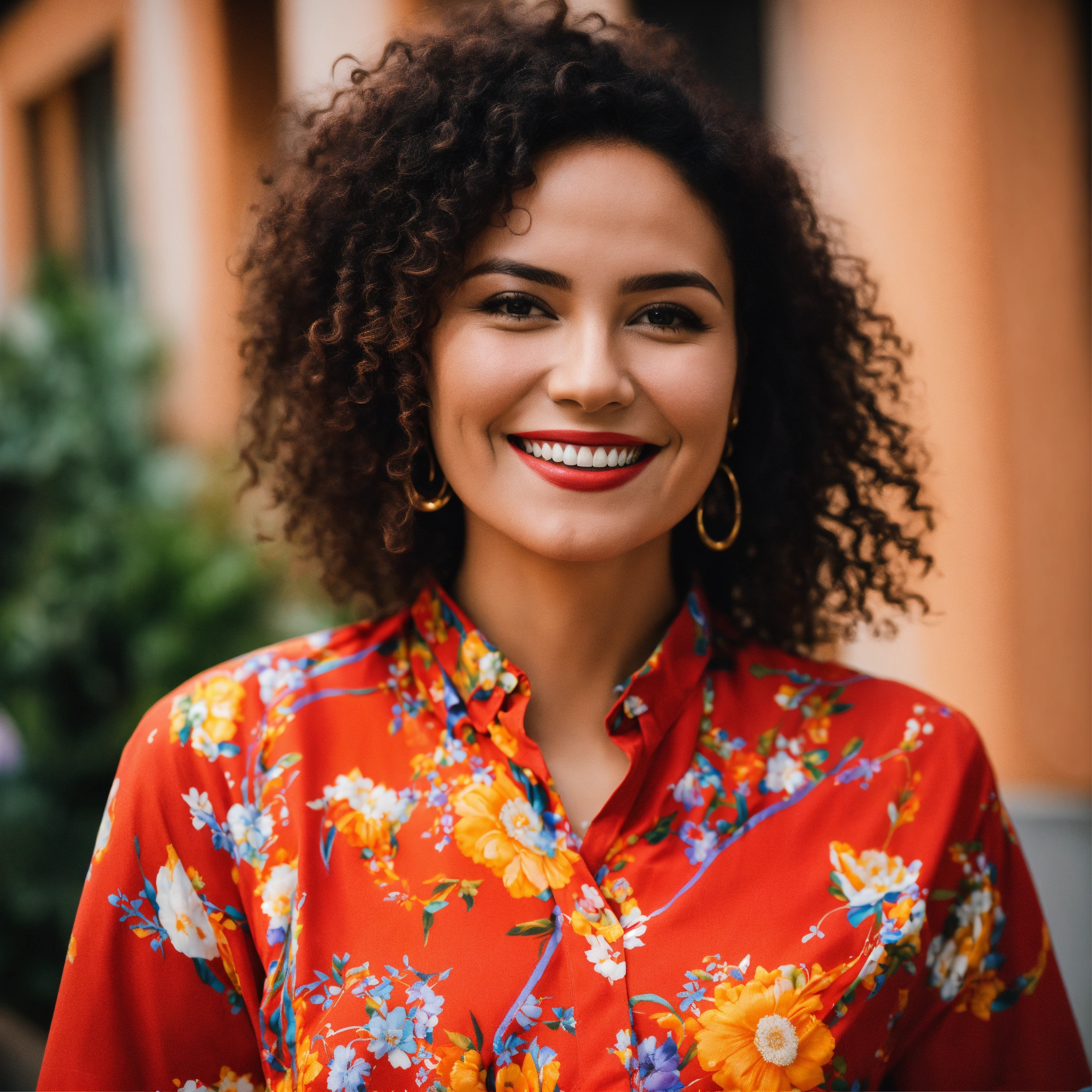 Lexica - A photo of a woman wearing a custom-made shirt. The shirt is ...