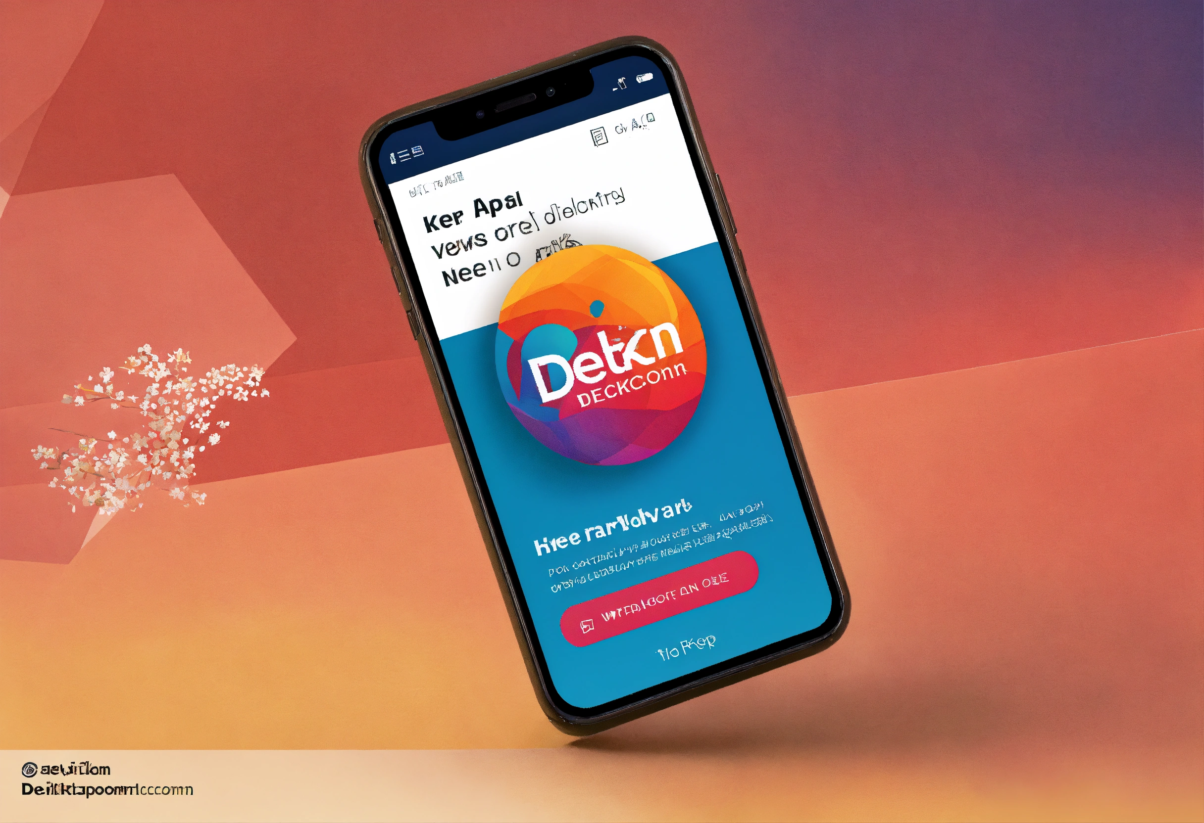 Lexica - Create an image promoting the Detikcom app. Display the app ...