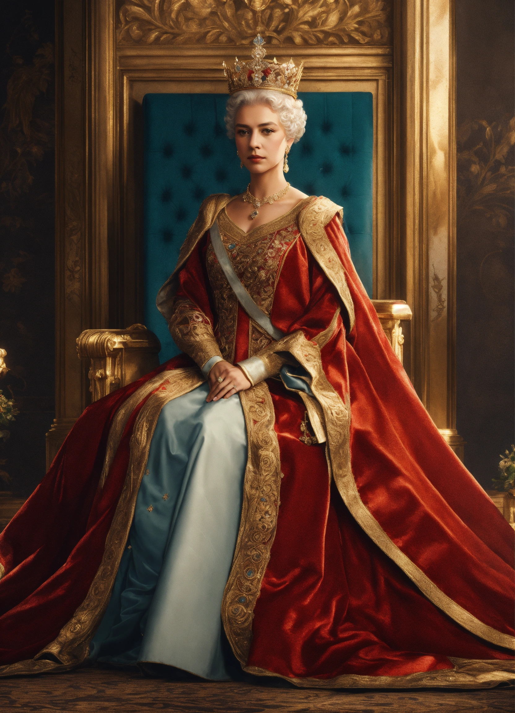 Lexica - Queen, old times,realistic,4k,detailed, kingdom, clear faces ...