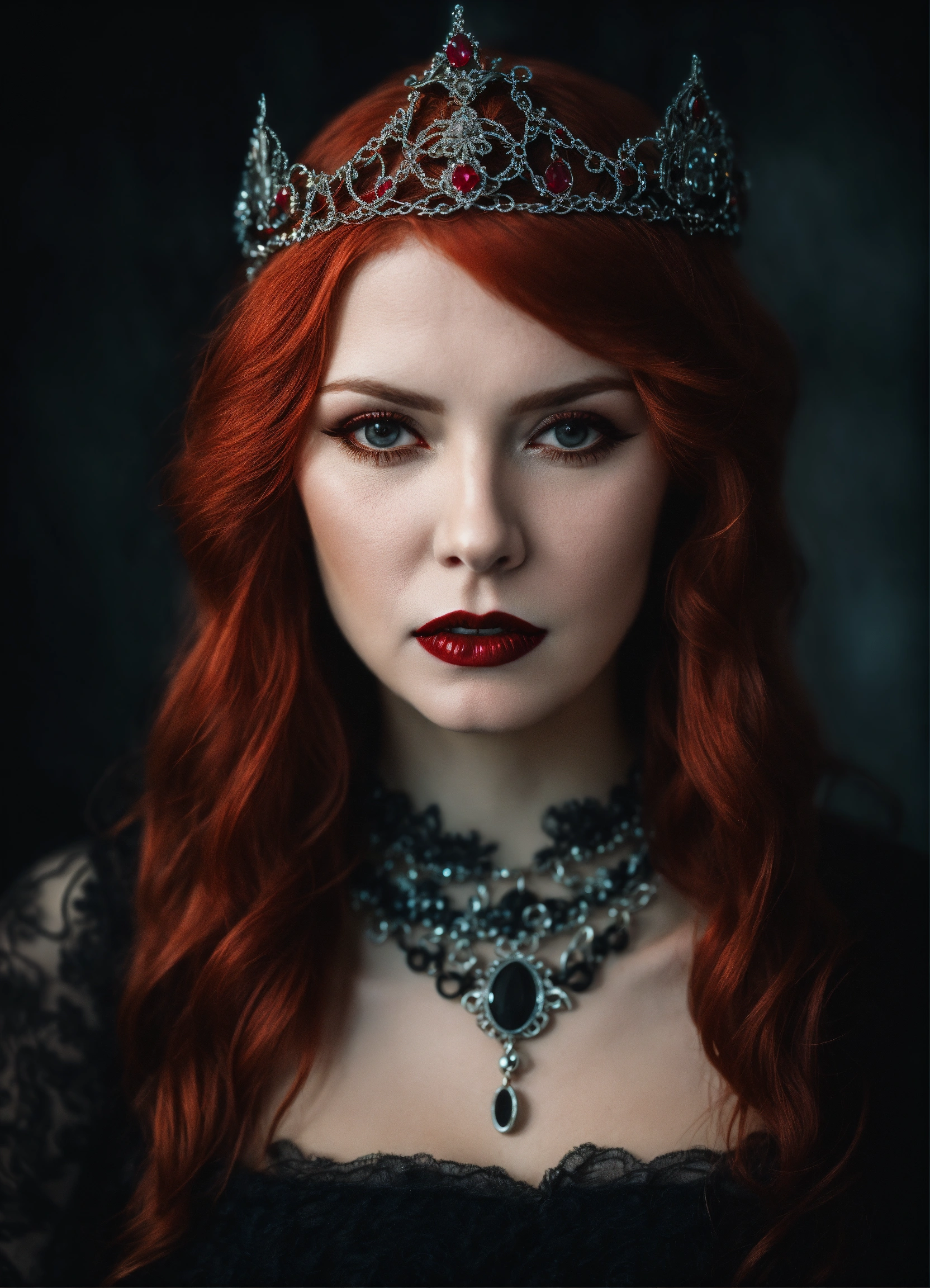 Lexica - Photo quality portrait of an elegant elderly redhead beauty as ...