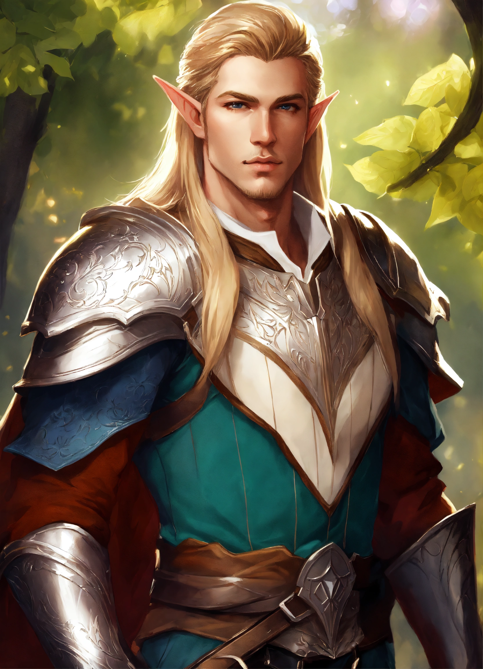 Lexica - Handsome Elf, digital art, art by artgerm, male, medieval ...