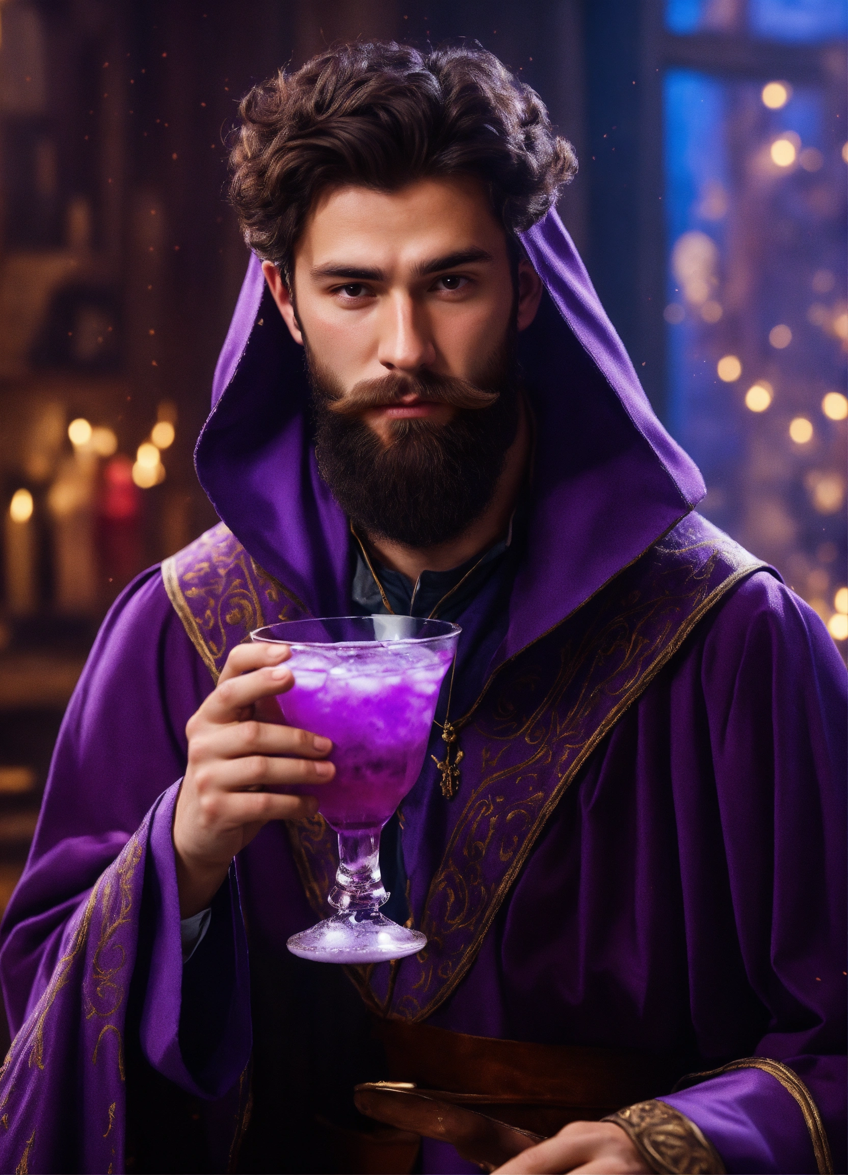 Lexica - Perfect ideal appearance neat of a young wizard with short ...