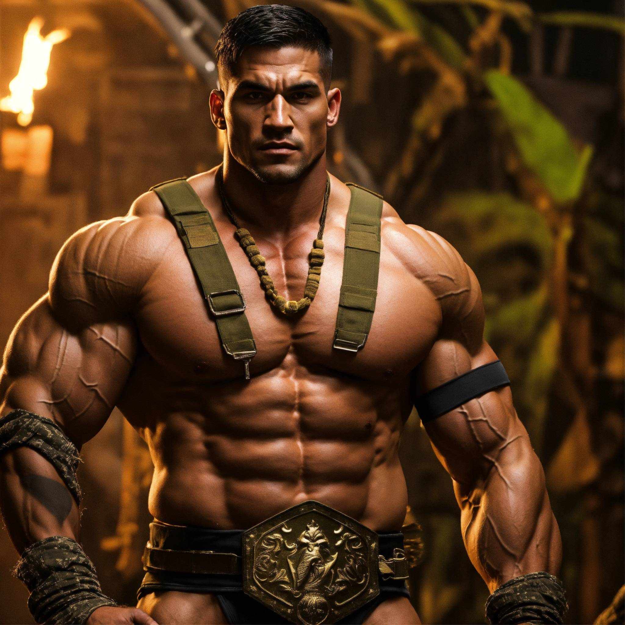 Lexica - 30-year-old man with big muscles, big bodybuilder, body like a ...