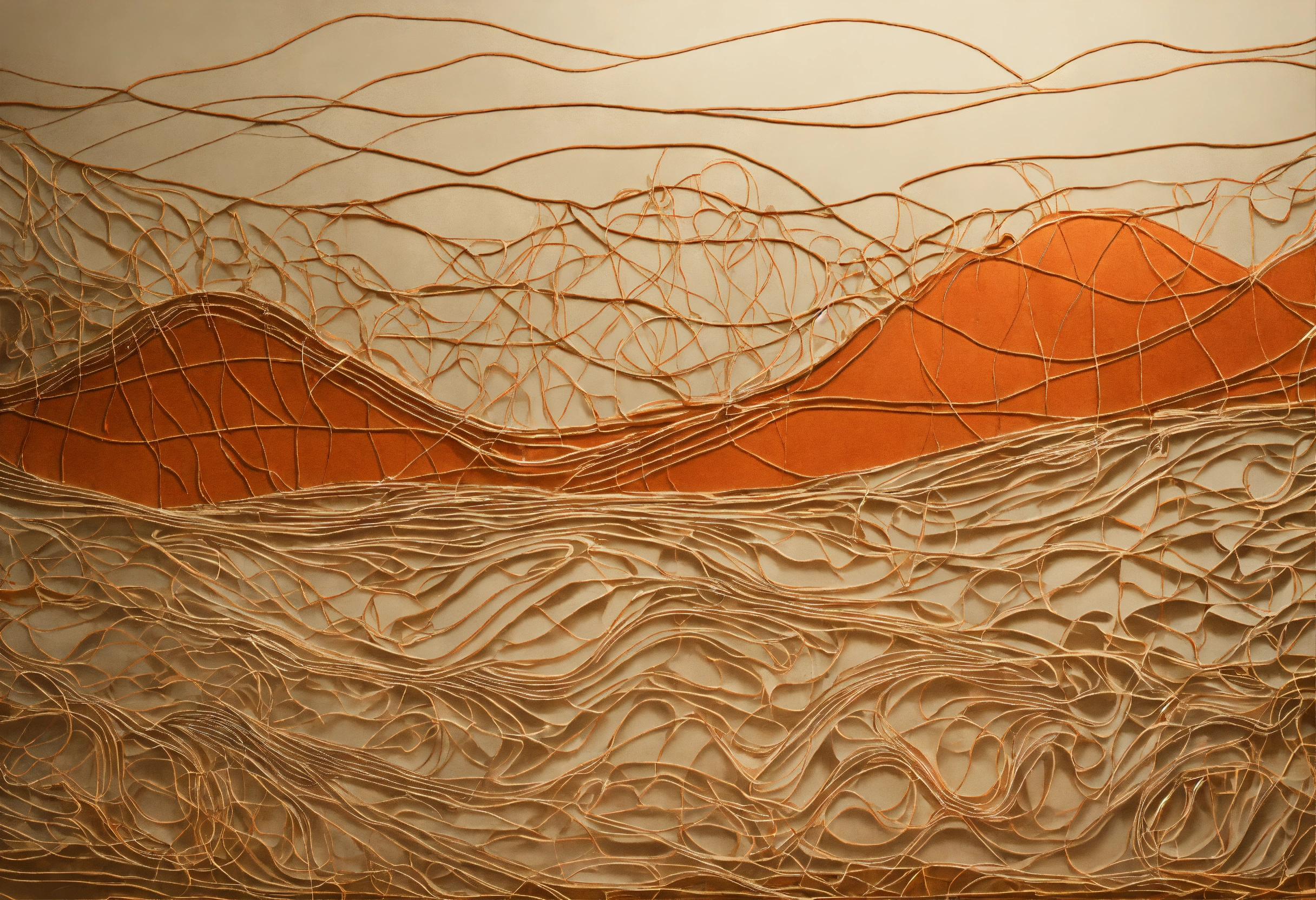 Lexica - A single, continuous line weaving its way across the canvas ...