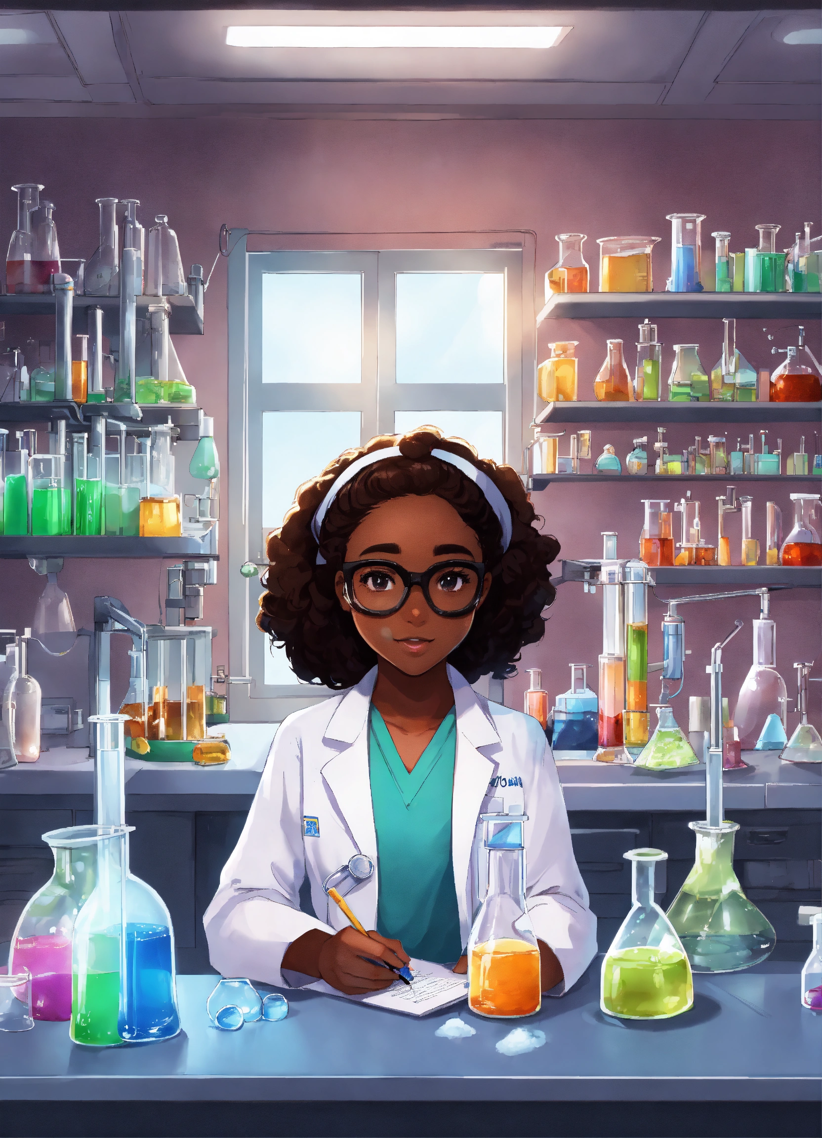 Lexica - Make me Cartoon of a little 10 year old African American dark ...