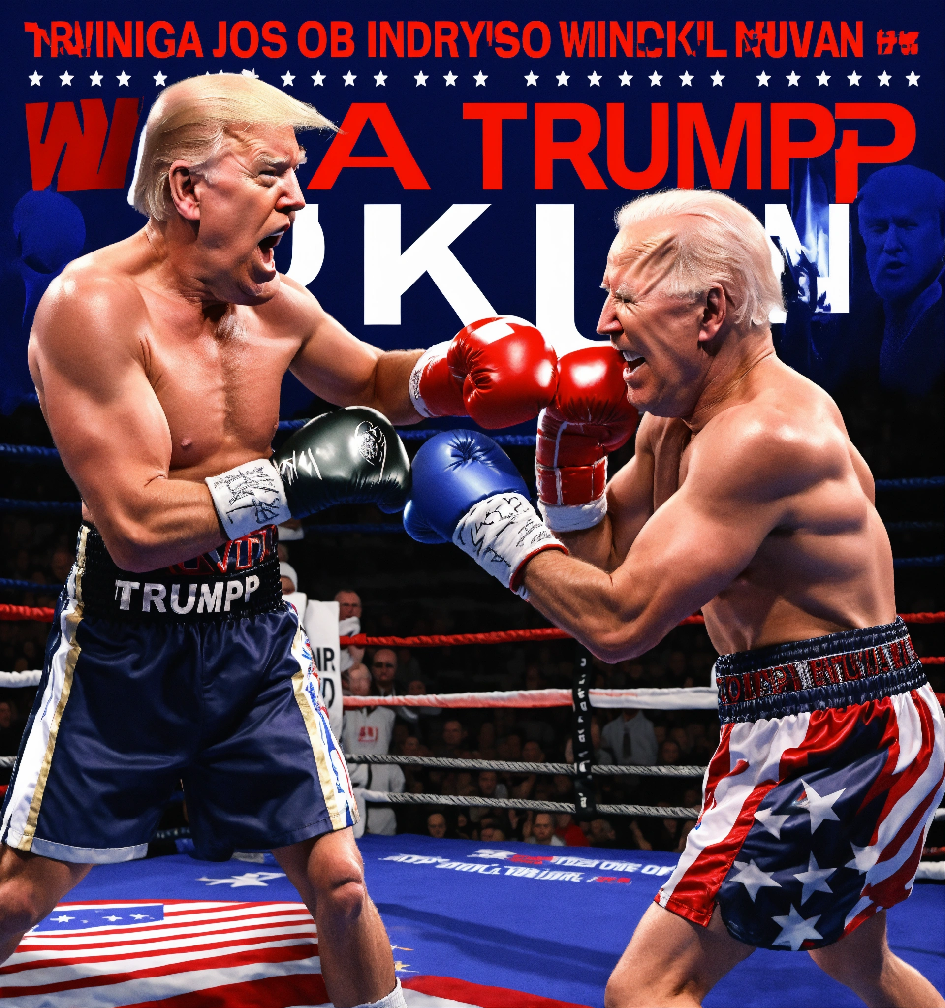 Lexica - Donald trump boxing Joe Biden. Donald trump winning