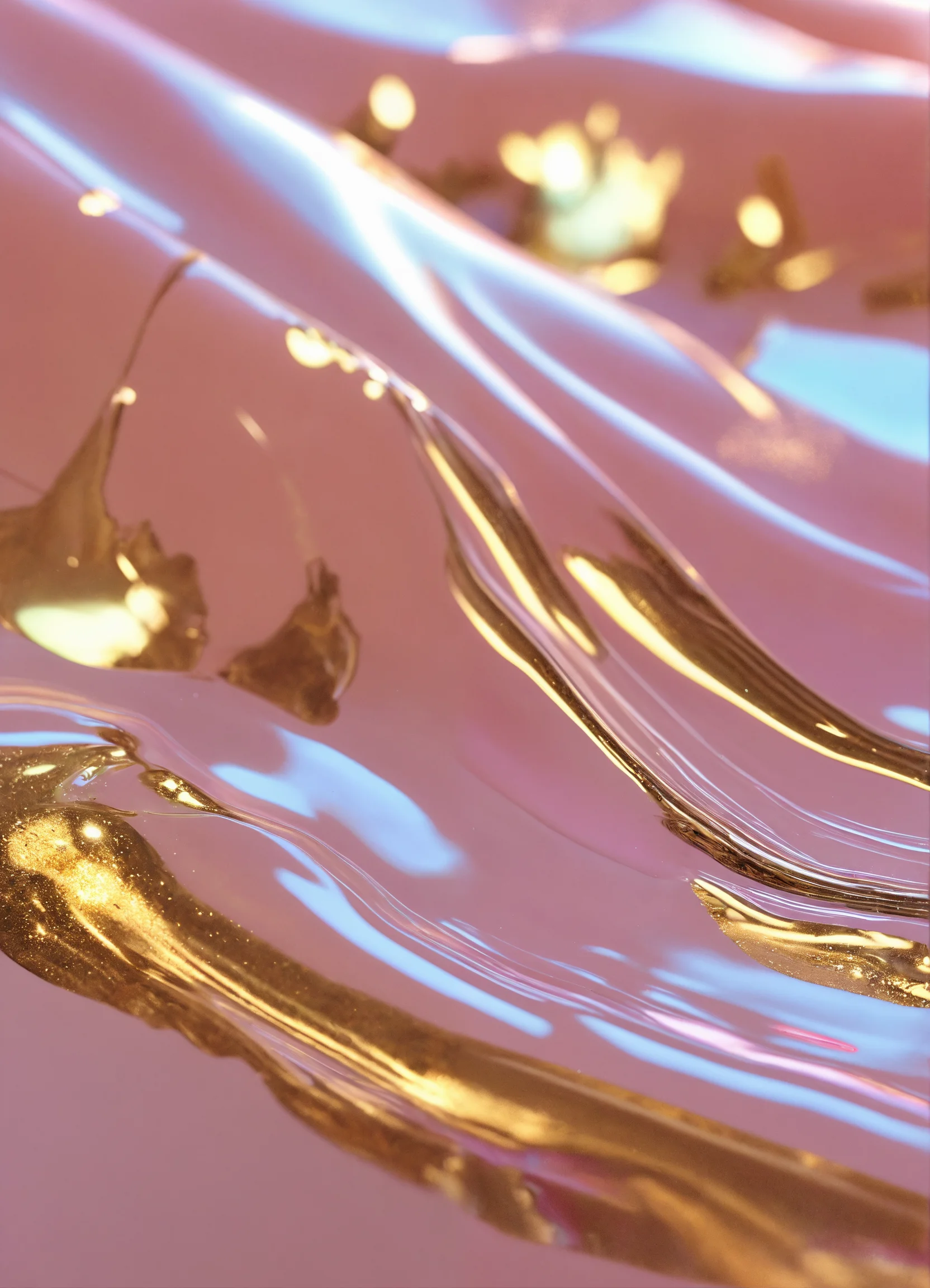 Lexica - Light pink with bright gold reflections,acid deaign,hologram ...