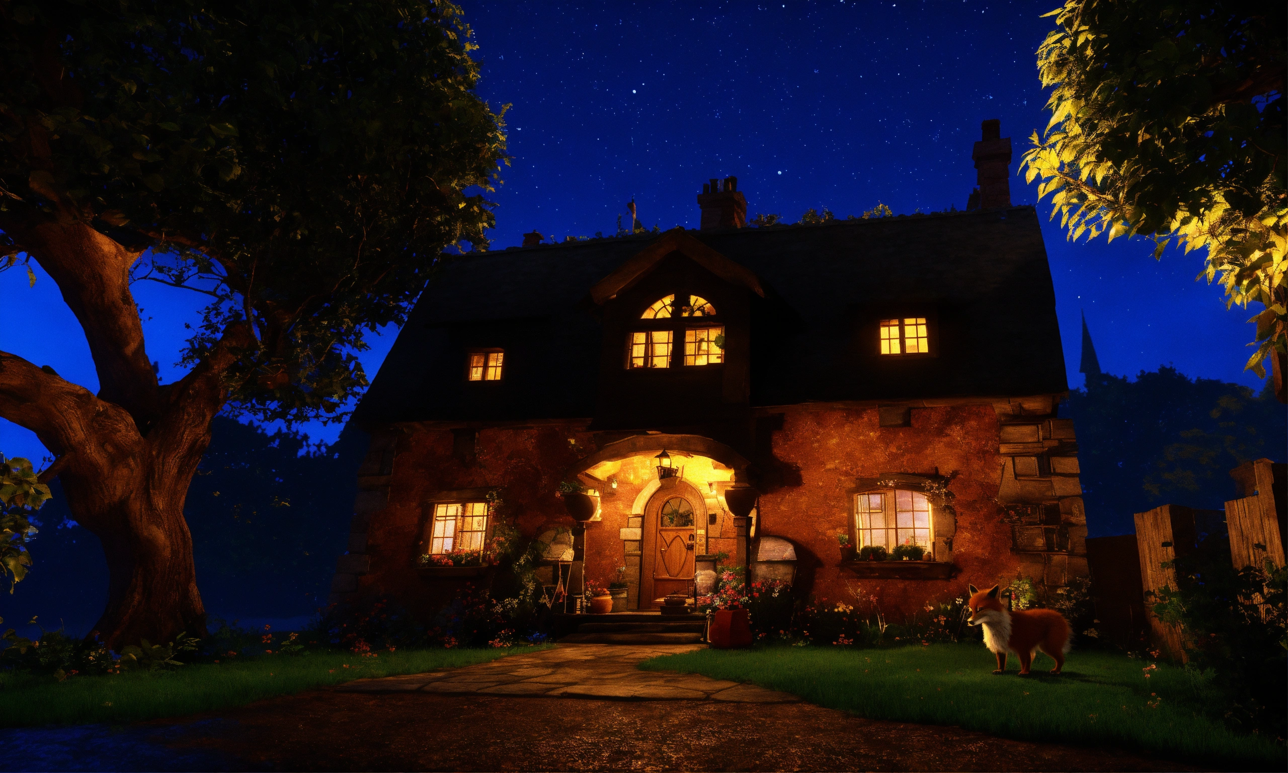 Lexica - CGI. 3D pixar house exterior. 1980's. less saturation ...