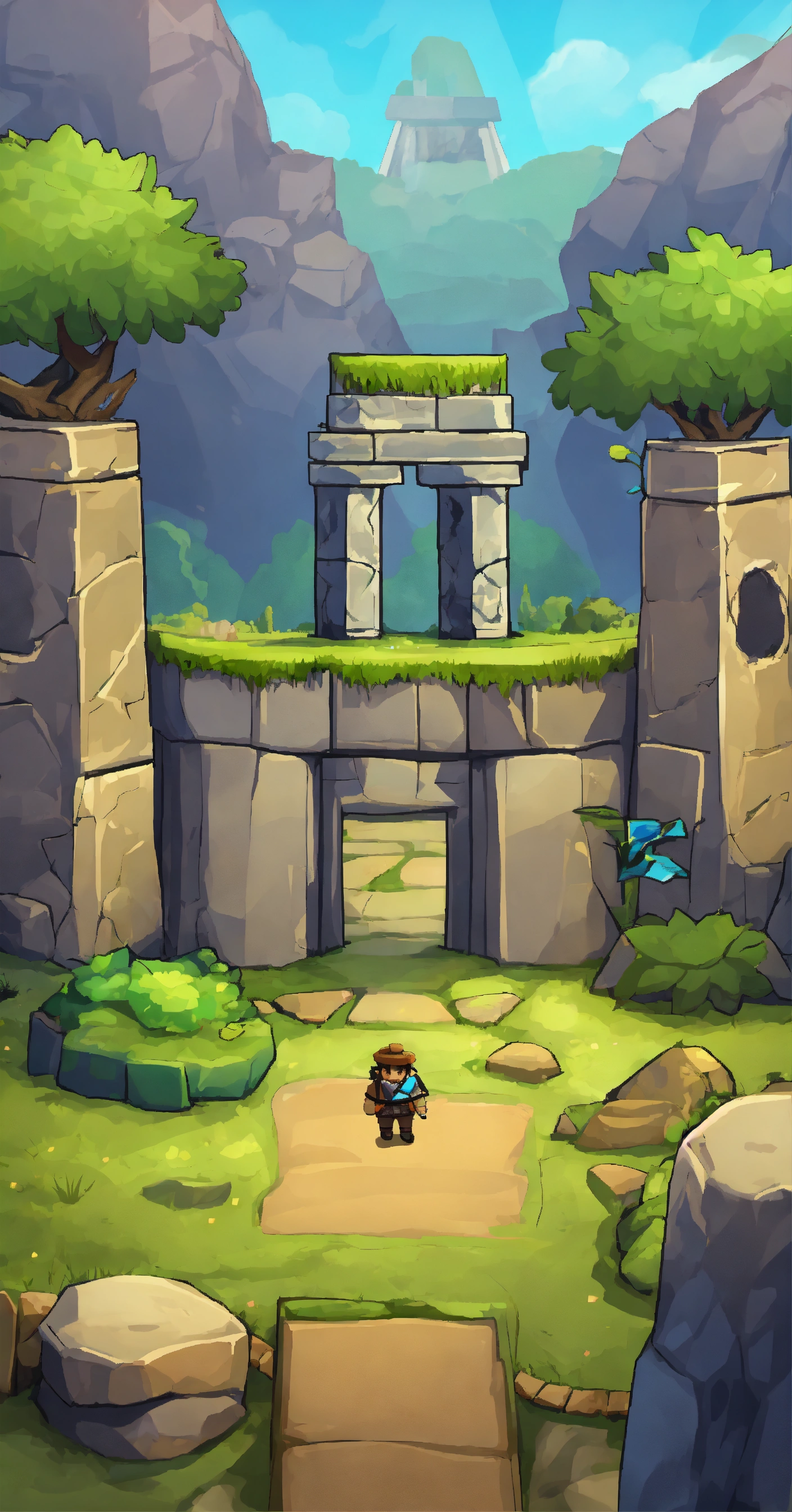 Lexica - Plataforma 2d game Stonehenge