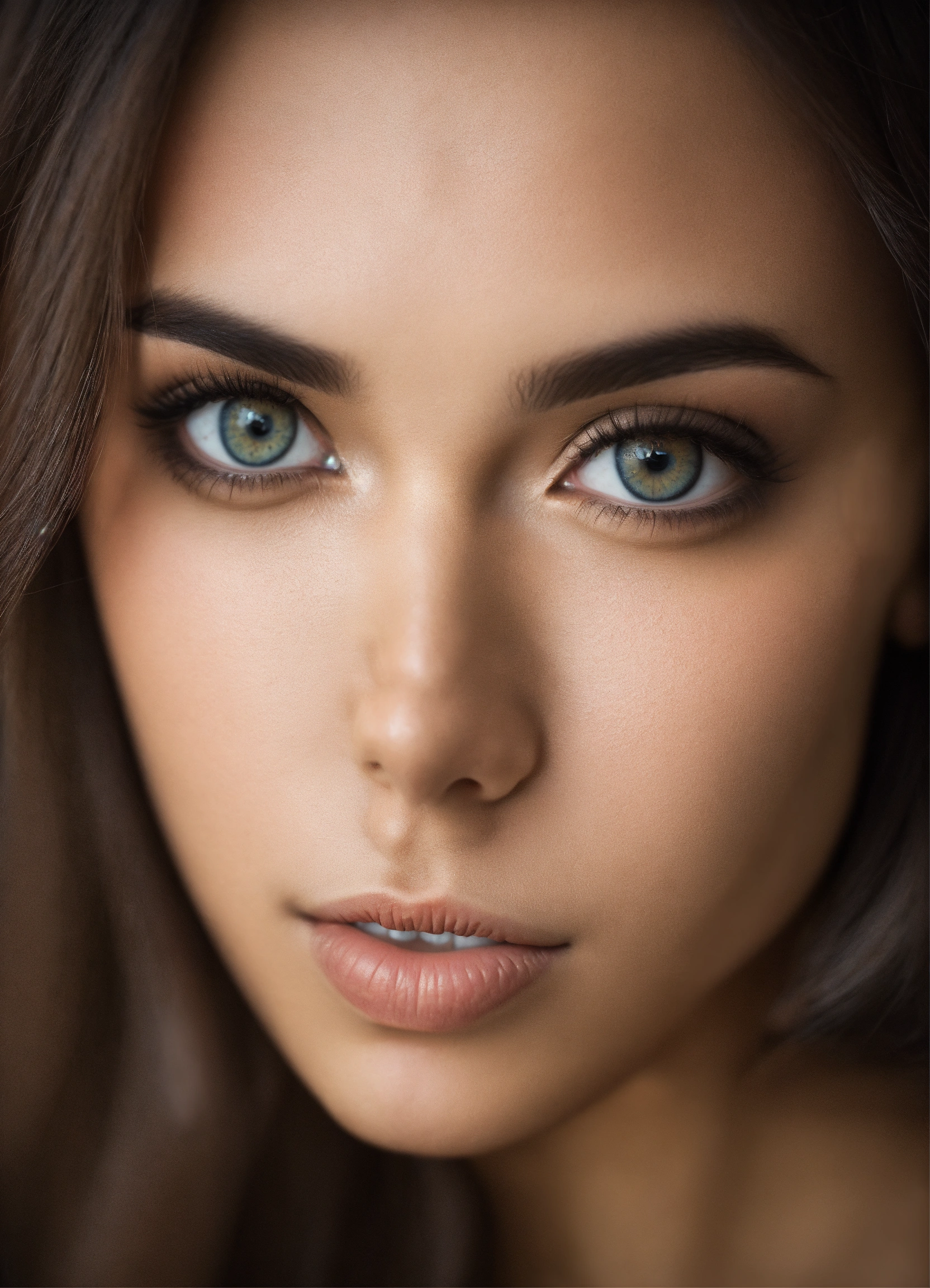 Lexica - Portrait of a beautiful woman with big expressive eyes looking ...