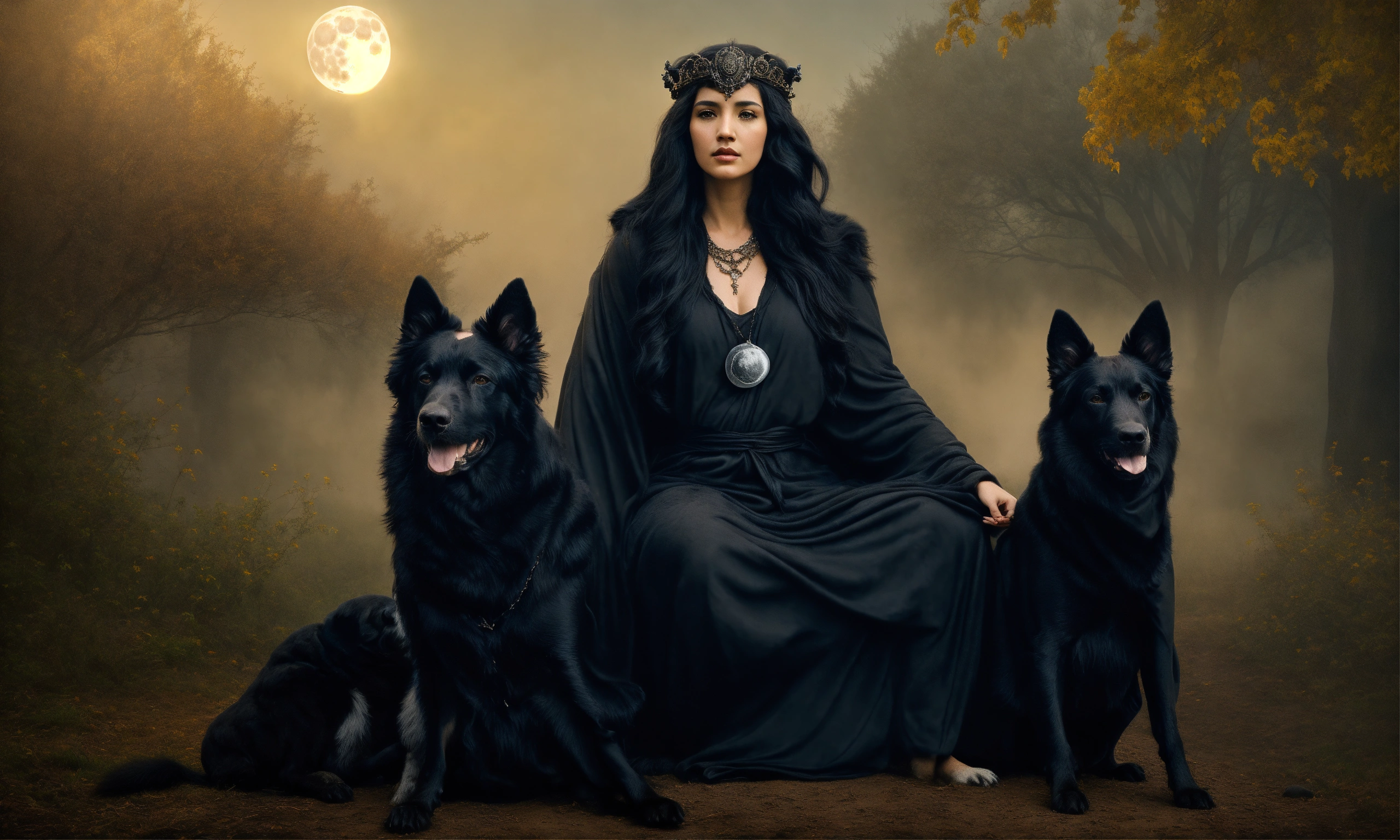 Lexica - Cinematic, greek mythology, goddess Hecate at the crossroads ...