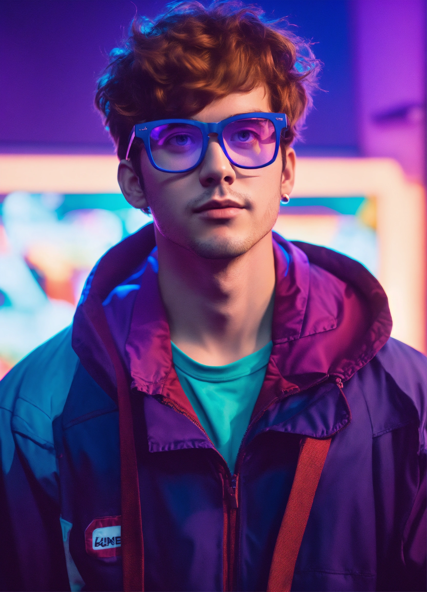 Lexica - A male gaming streamer with reddish brown hair with short wavy ...