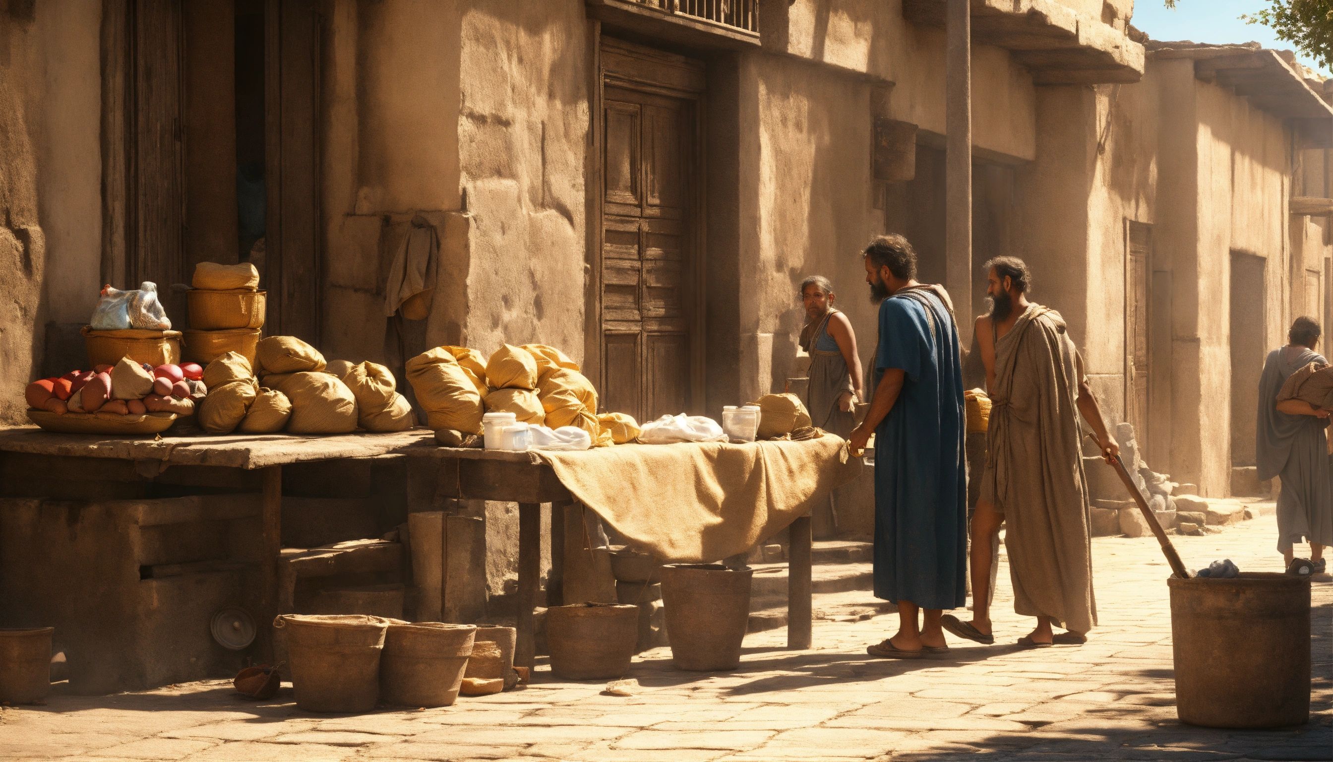 Lexica - People from ancient Greece, poor, assisting the needy, in the ...