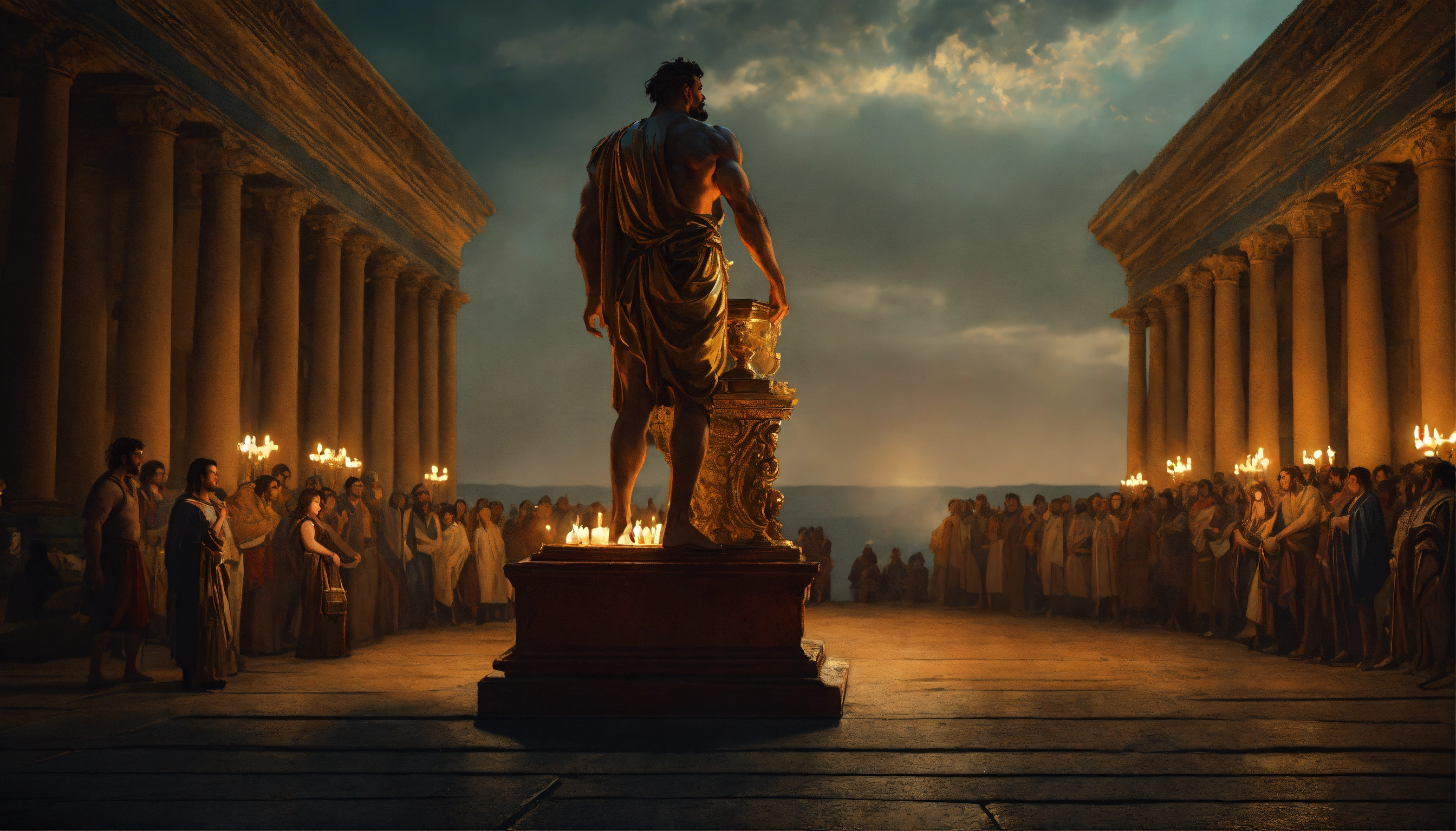 Lexica - Greek of ancient philosopher with very muscular body in ...