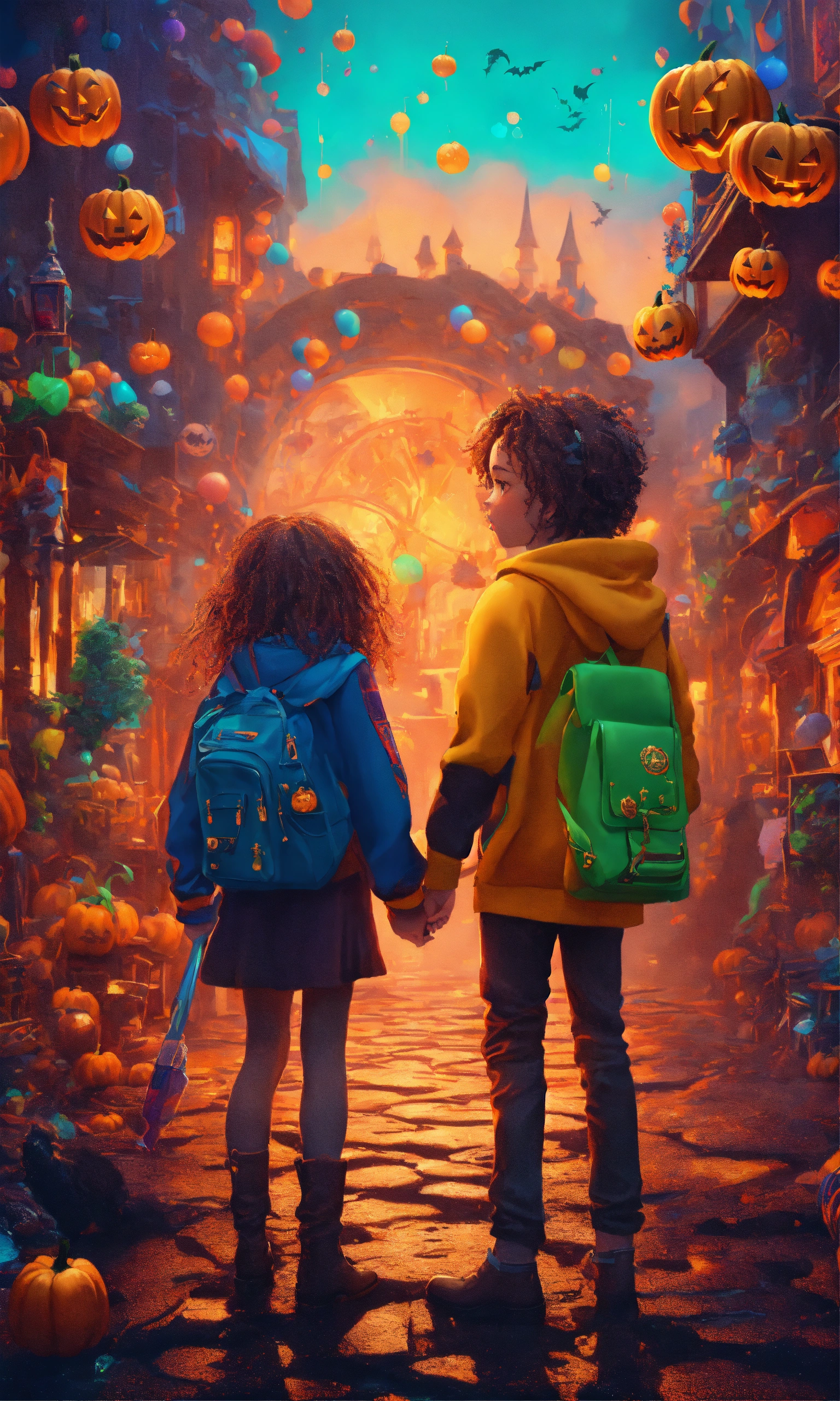 Lexica - Unsplash art, a quirky portrait of a cute girl and boy couples ...