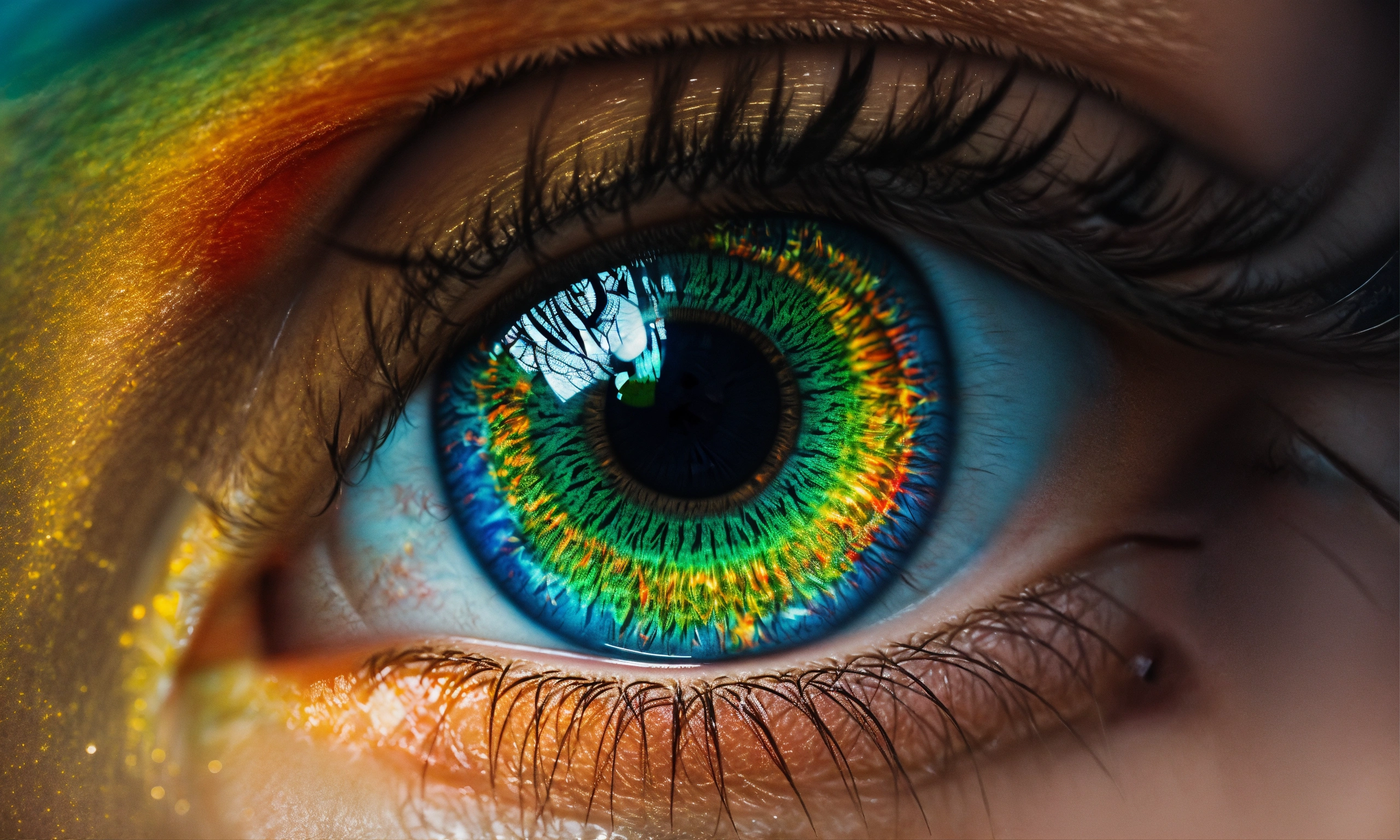 Lexica - A captivating big Mesmerizing Eye. Incorporate an image of a ...