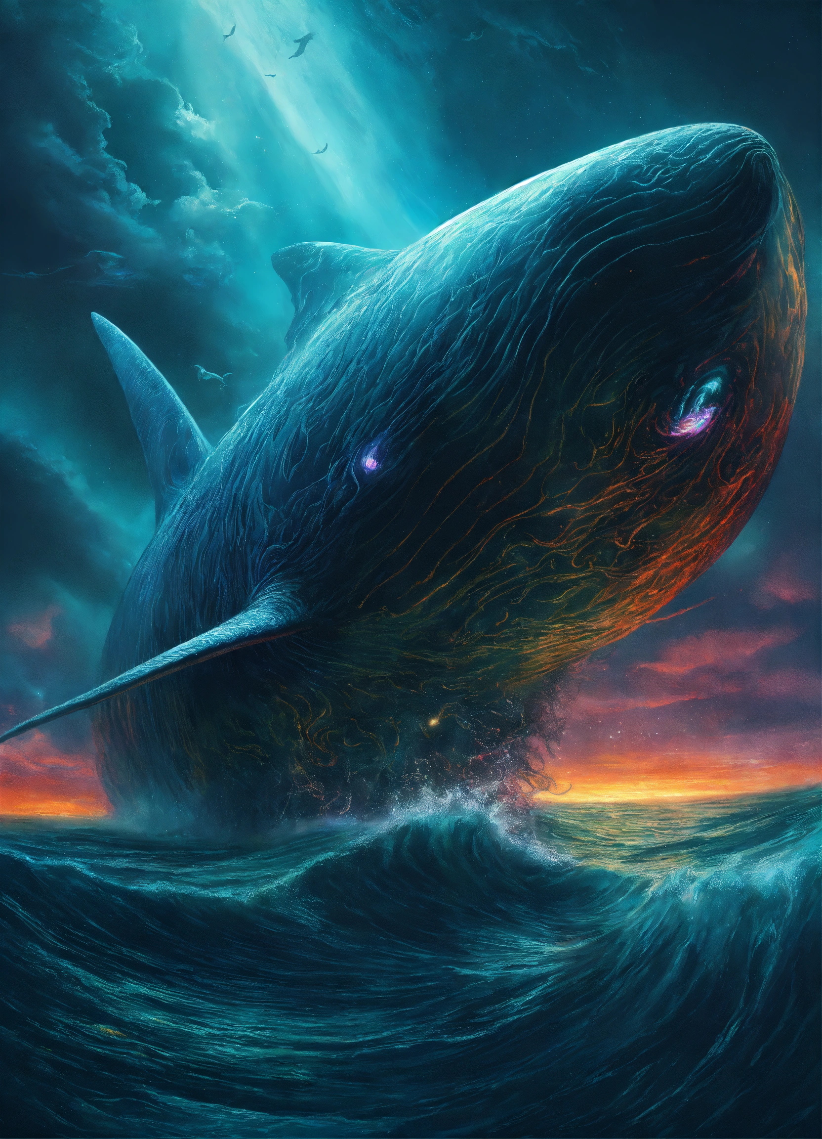 Lexica - Tail of a monstrous space whale disappearing in the darkness ...