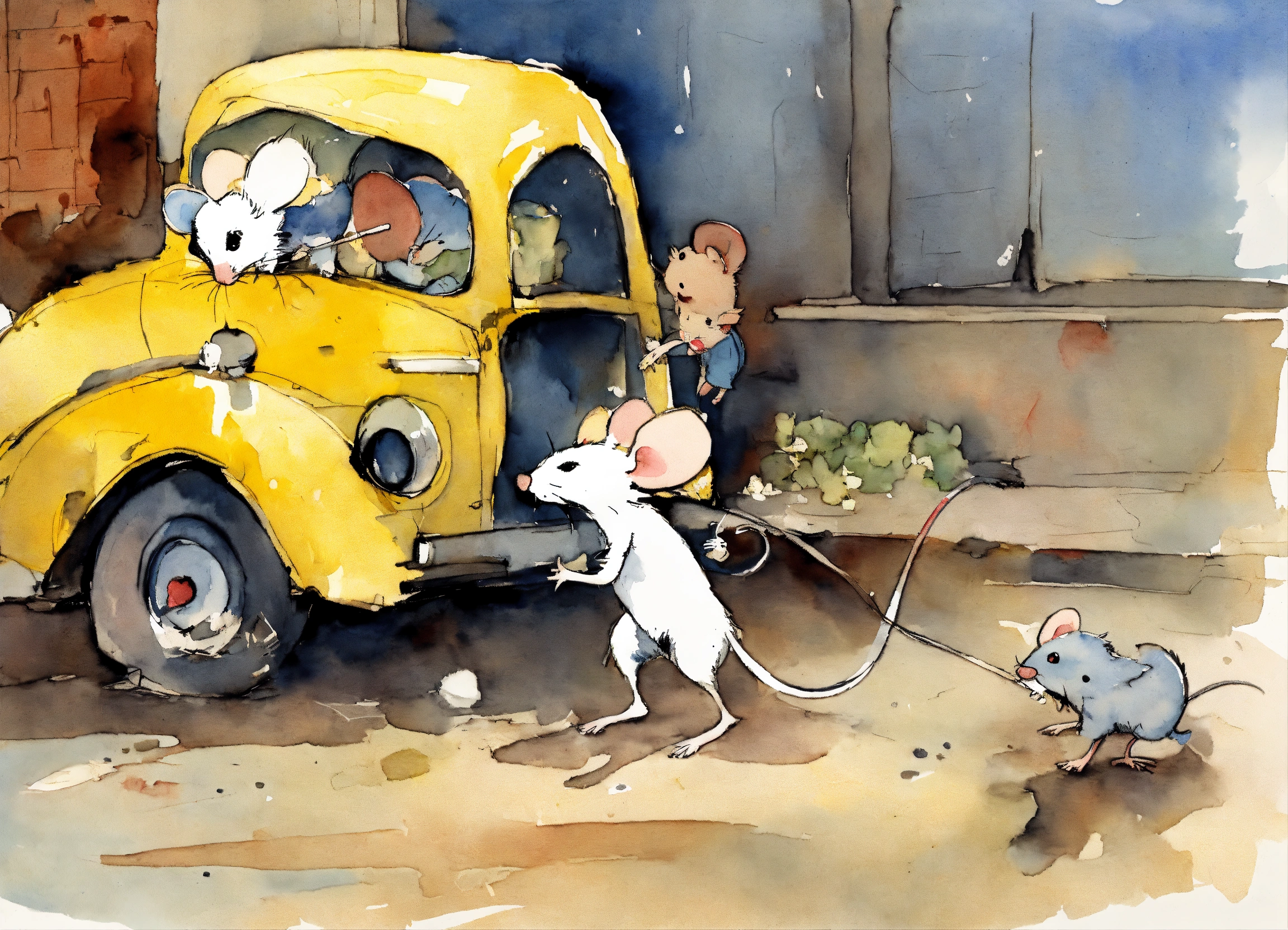 Lexica - Cool, nice and cute mice working and helping together to move ...