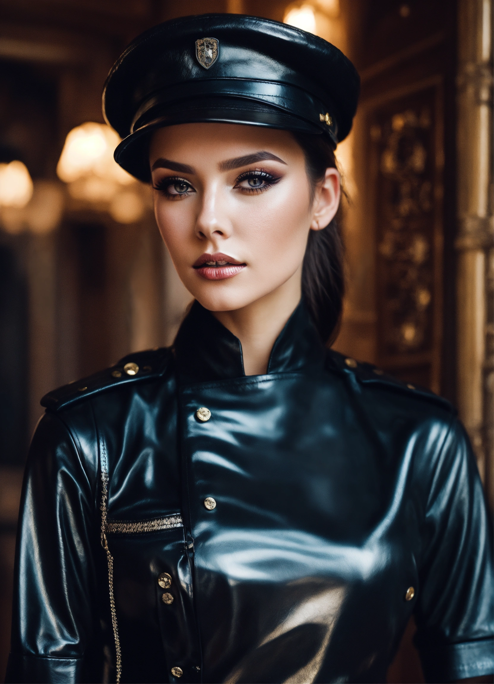 Lexica - Brightly light portrait, stunning european woman model, smoky ...