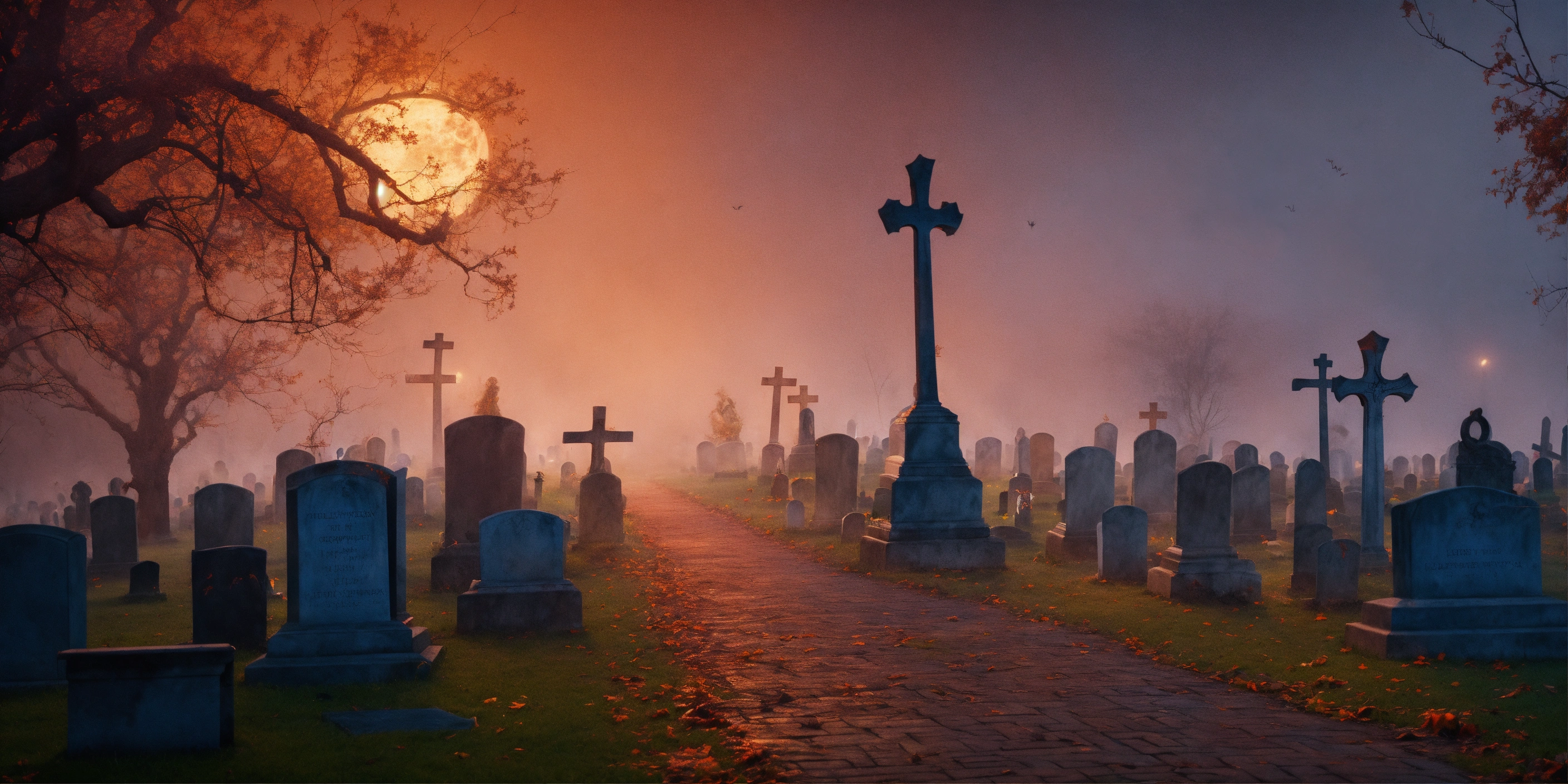 Lexica - Zombie scene, cemetery for a Halloween party ambiance, night ...