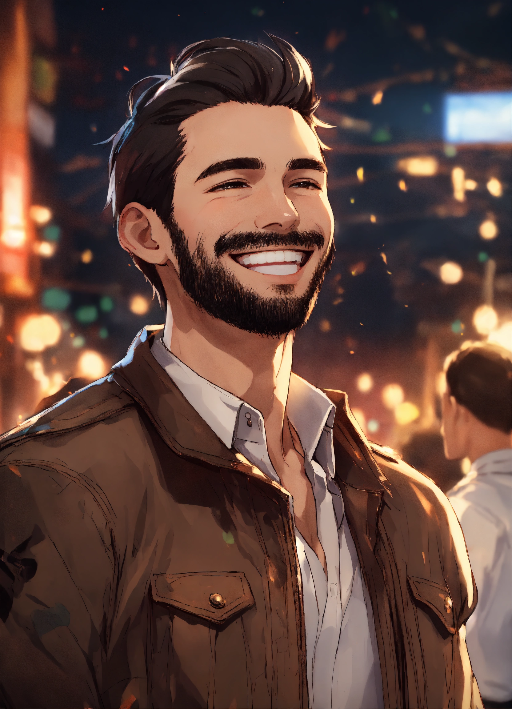 Lexica - Smiling happy victor