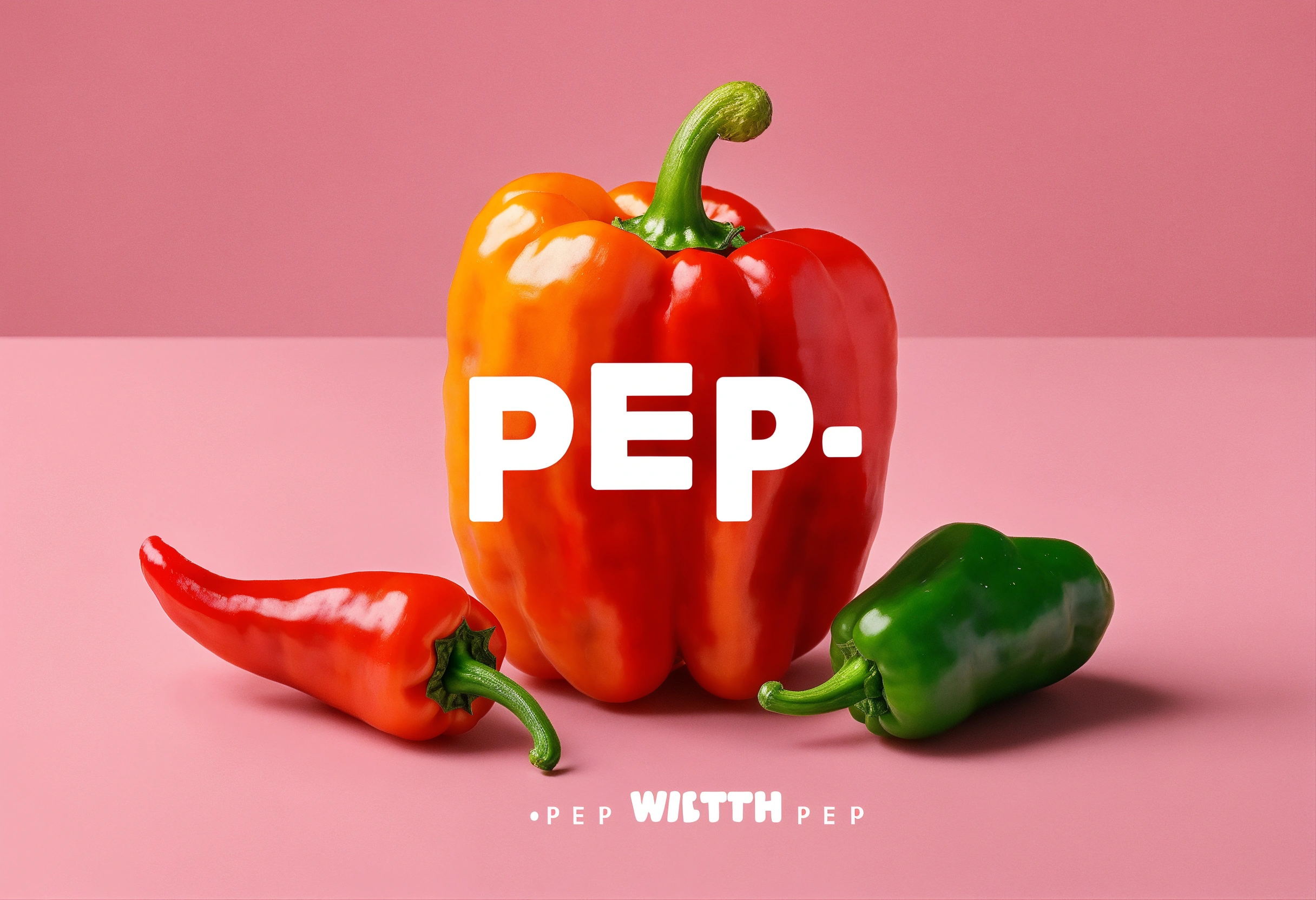 Lexica - A simple abstract cute baby pepper on its side with text above ...