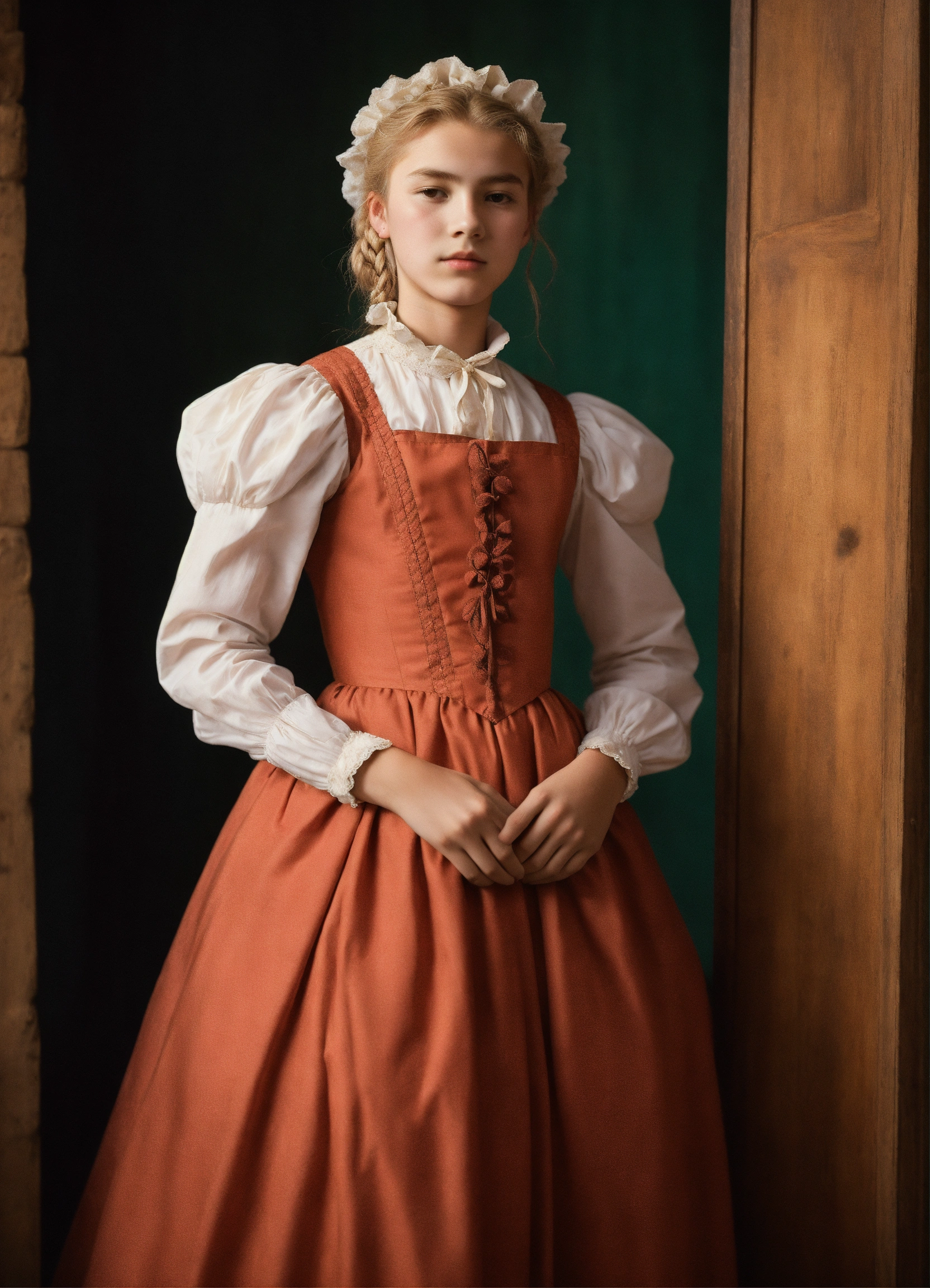 Lexica - A slender genderqueer 15-year-old boy wearing an 18th-century ...