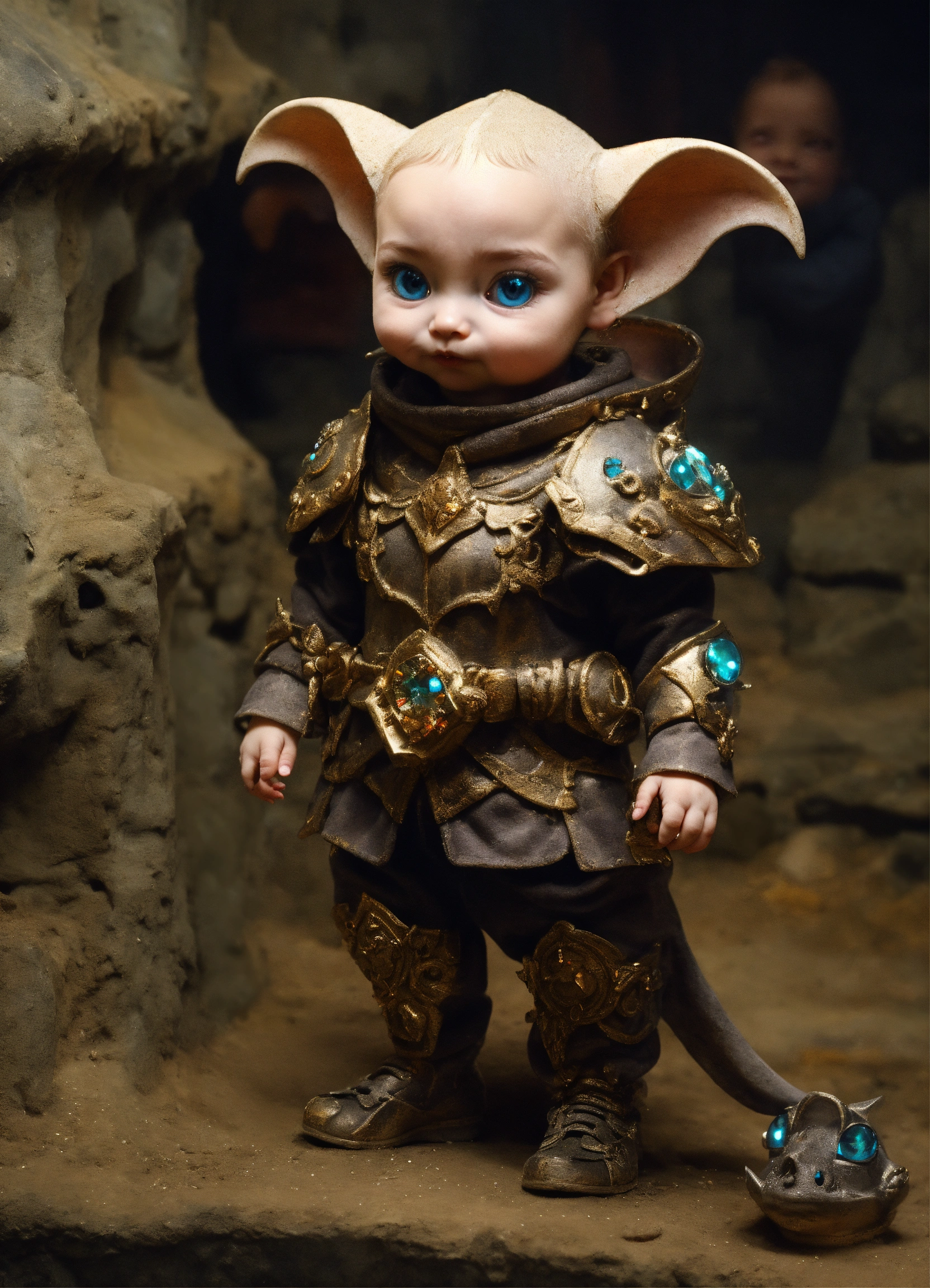 Lexica - Cute gargoyle toddlers, dnds, with diamond pupils, underground ...