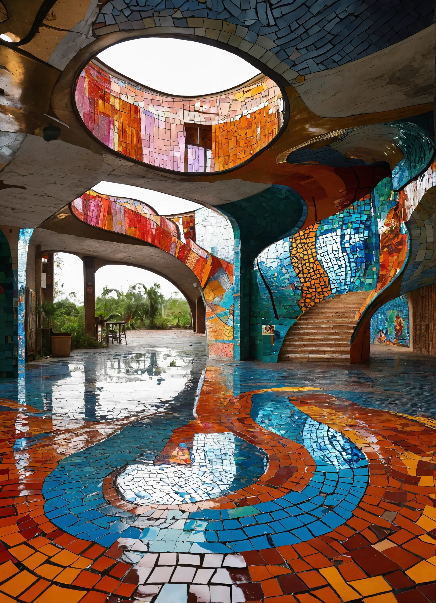 Lexica - A unique, mosaic-covered community building. it is an inviting ...