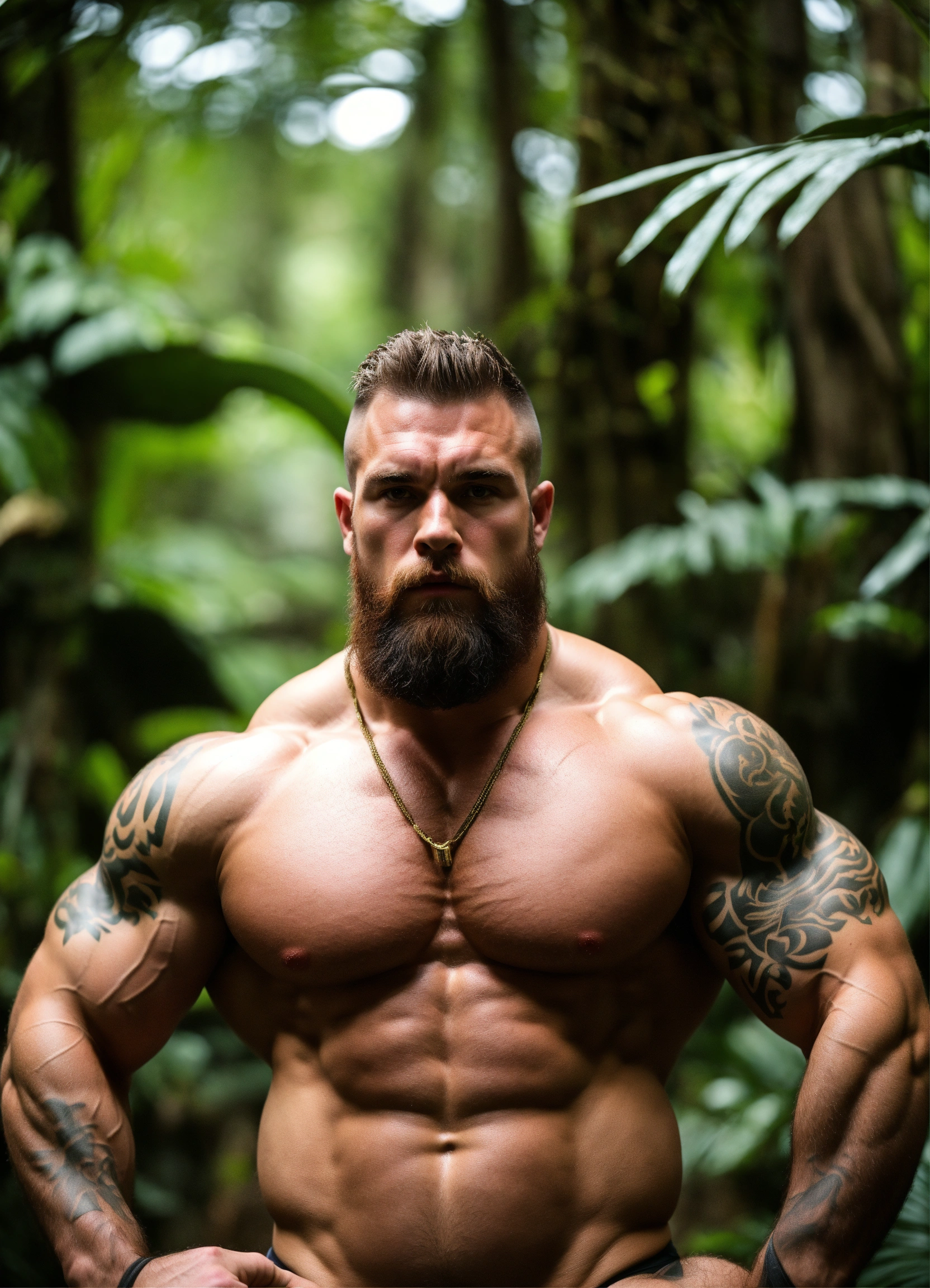 Lexica - 30-year-old man with big muscles, big bodybuilder, viking ...