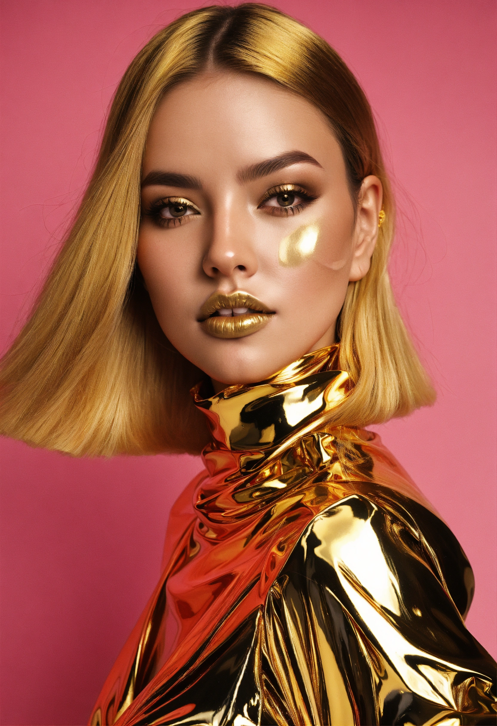 Lexica - Clear Glossy Metallic Clear Plastic Outfit, Glossy Metallic ...