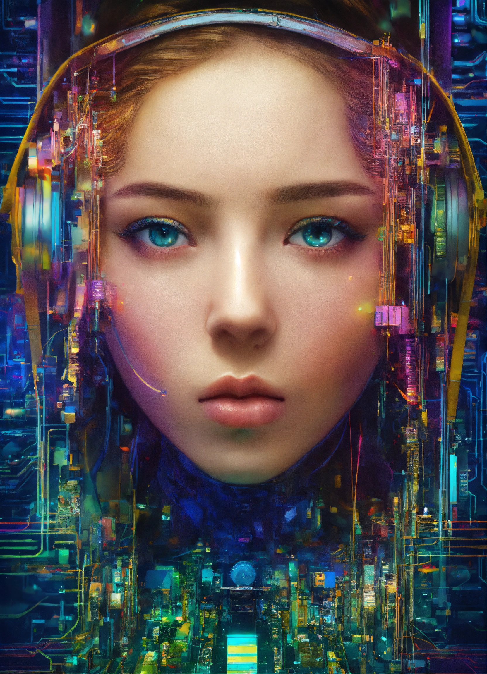 Lexica - “Sad Girl Lex” beautiful full figured closeup face Android ...